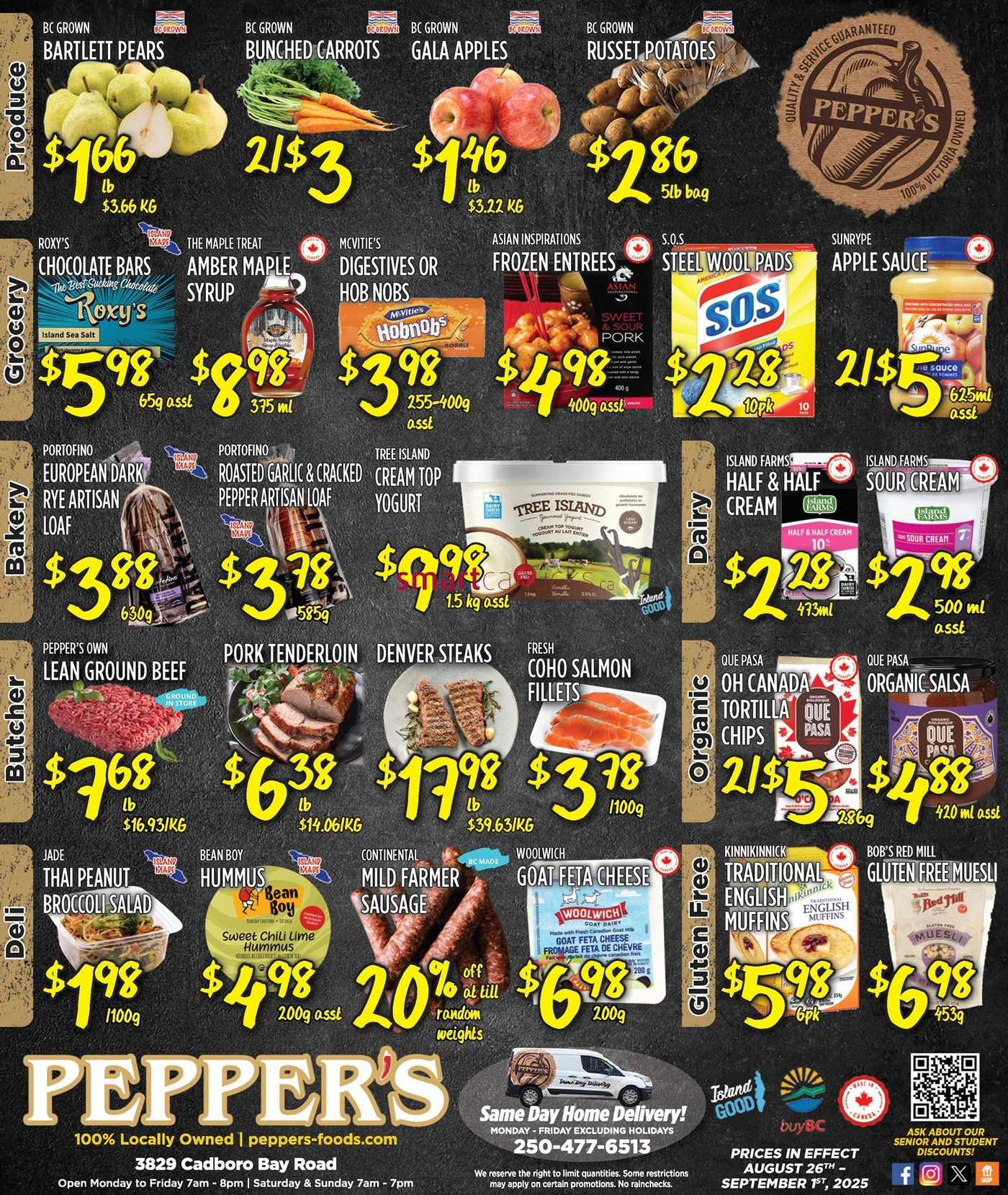 Pepper's Foods Flyer August 26 to September 1