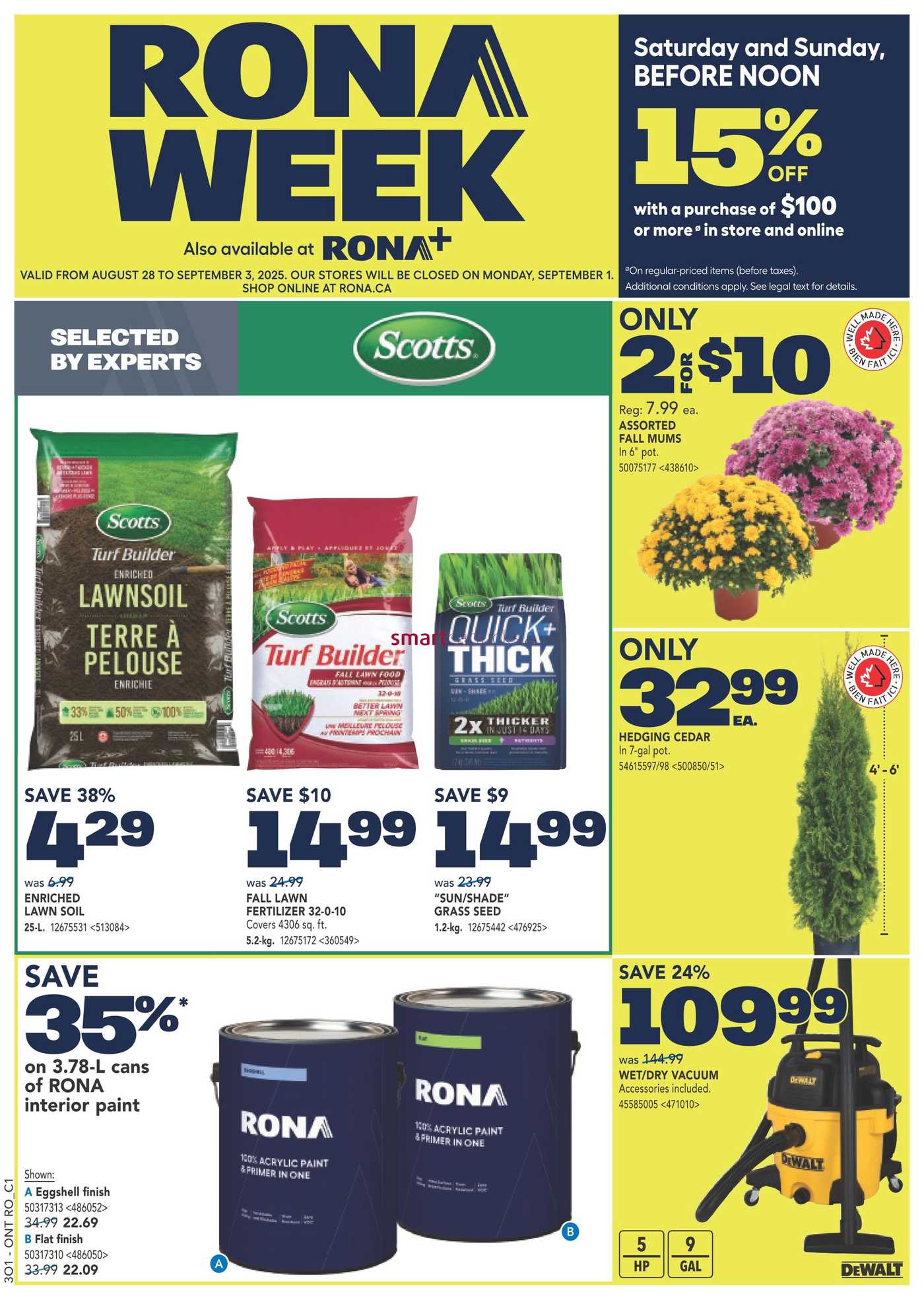Rona & Rona+ (ON) Flyer August 28 to September 3