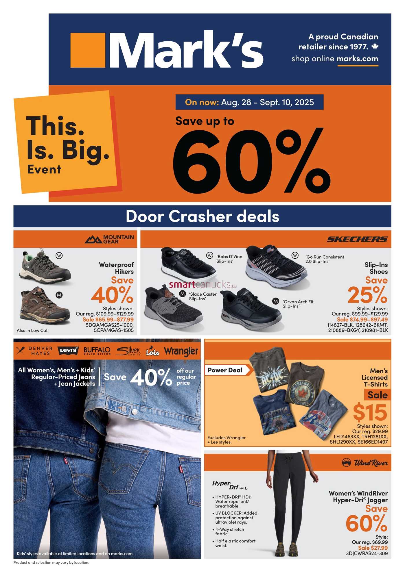 Mark's Flyer August 28 to September 10