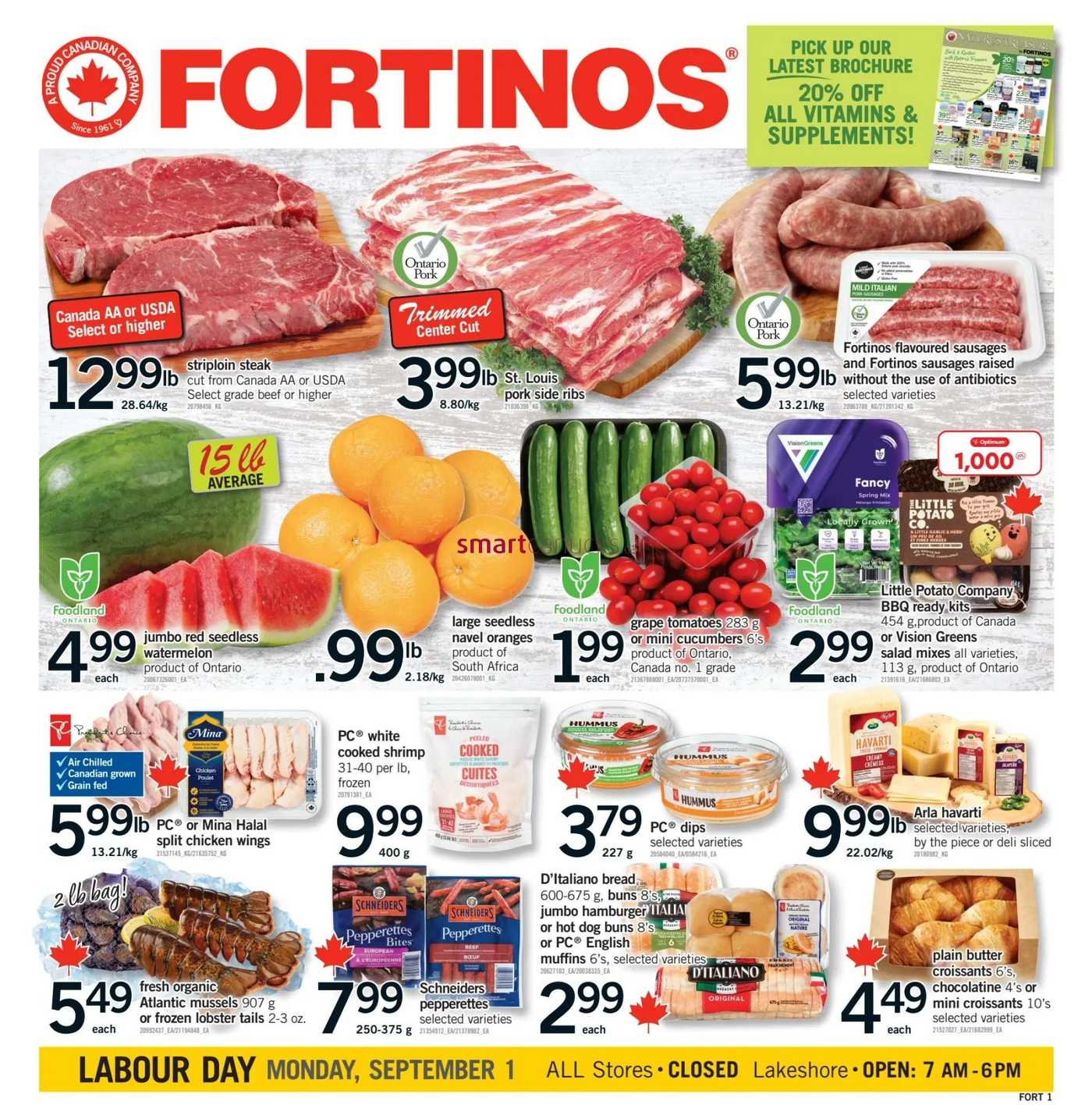 Fortinos Flyer August 28 to September 3