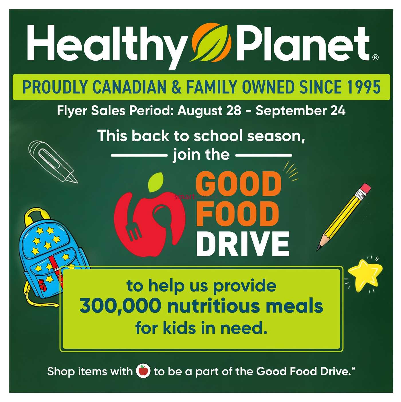 Healthy Planet Flyer August 28 to September 24
