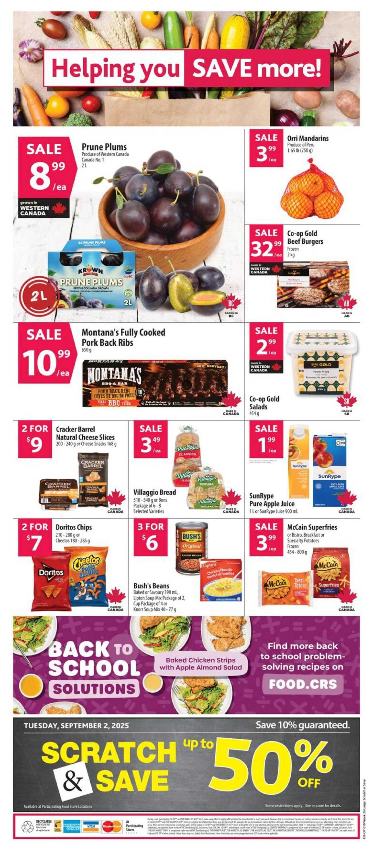 Co-op (West) Food Store Flyer August 28 to September 3