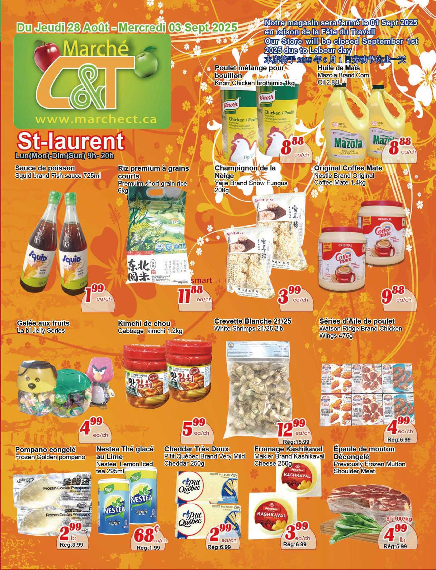 Marche C&T (St. Laurent) Flyer August 28 to September 3
