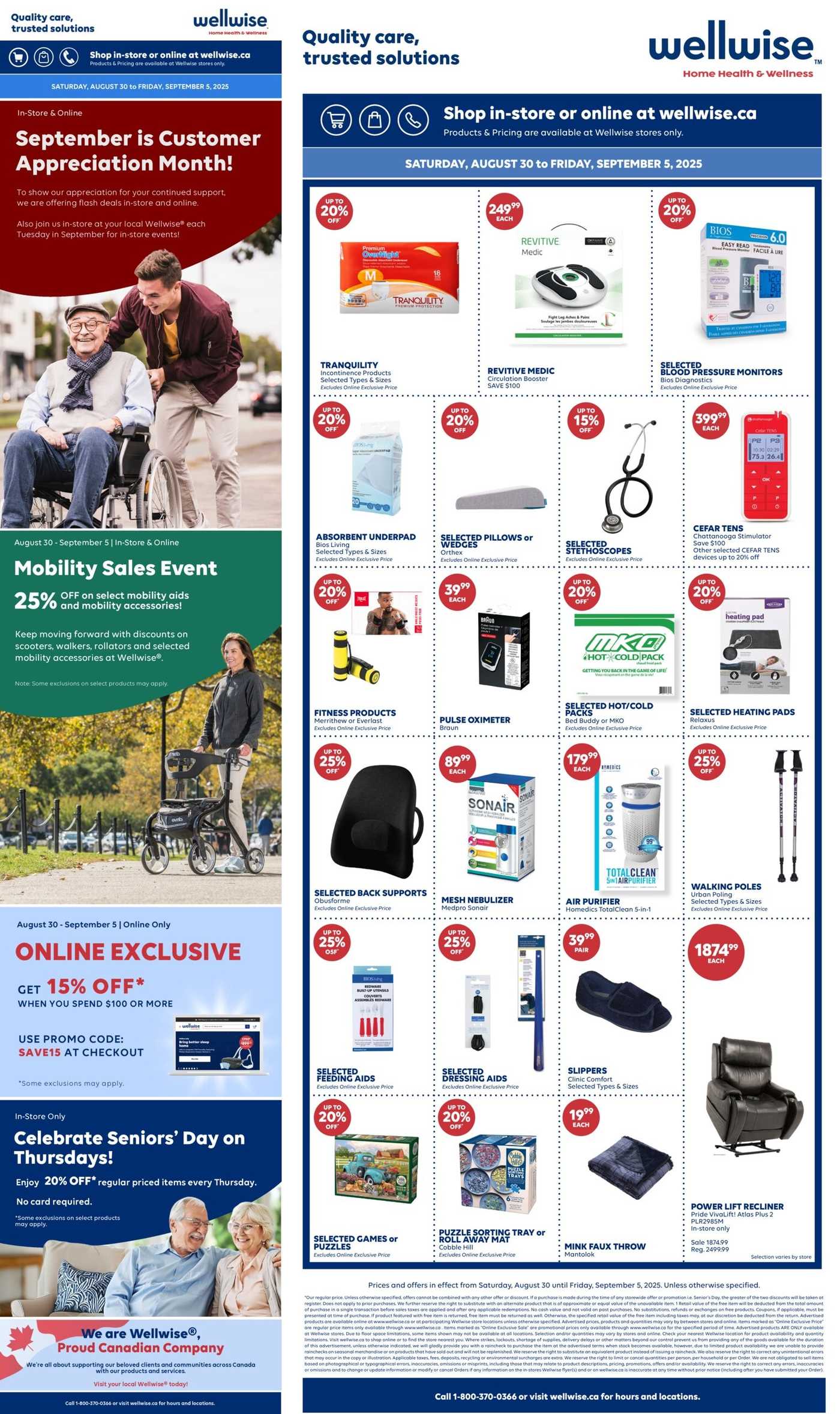 Wellwise By Shoppers Flyer August 30 to September 5