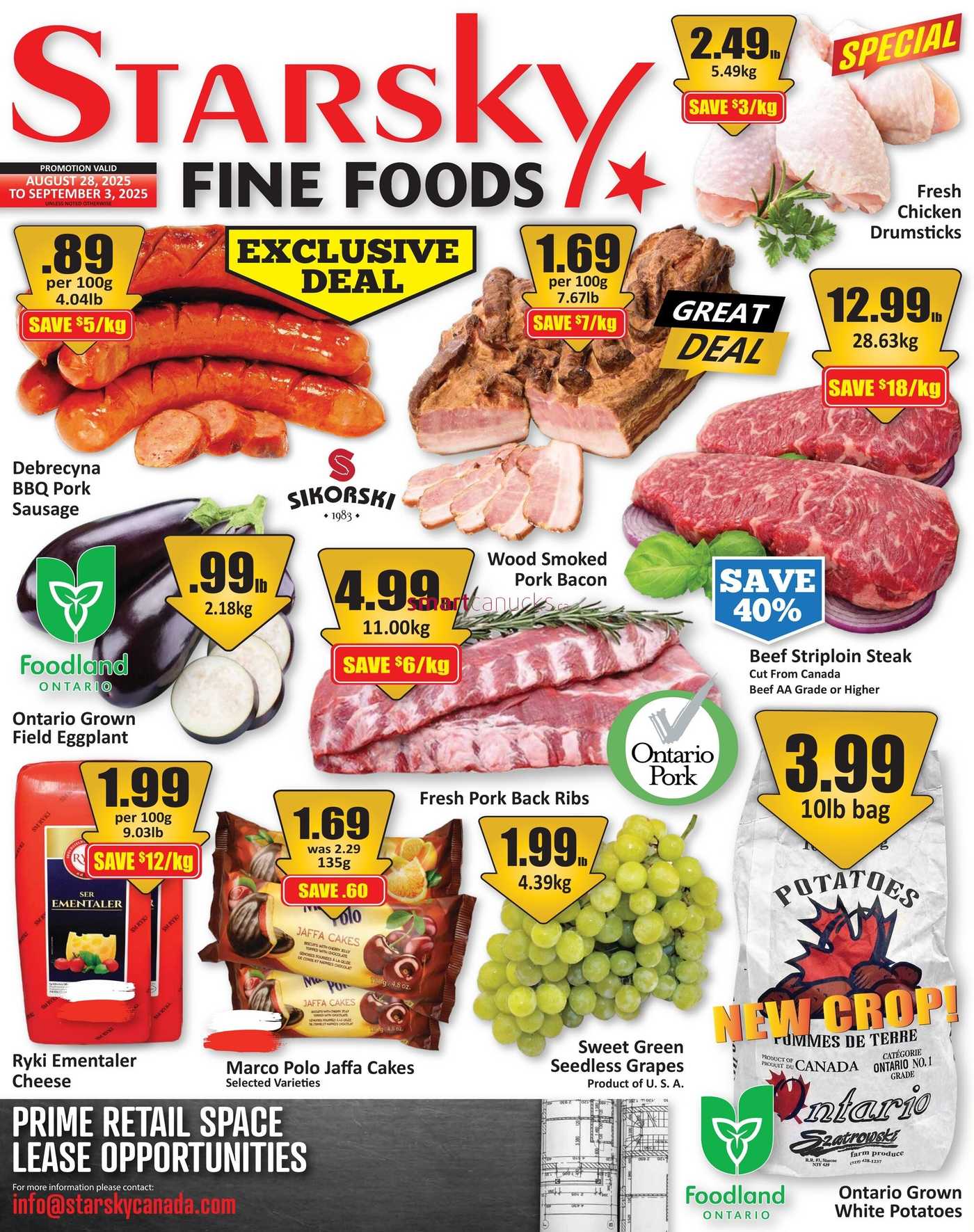 Starsky Foods Flyer August 28 to September 3