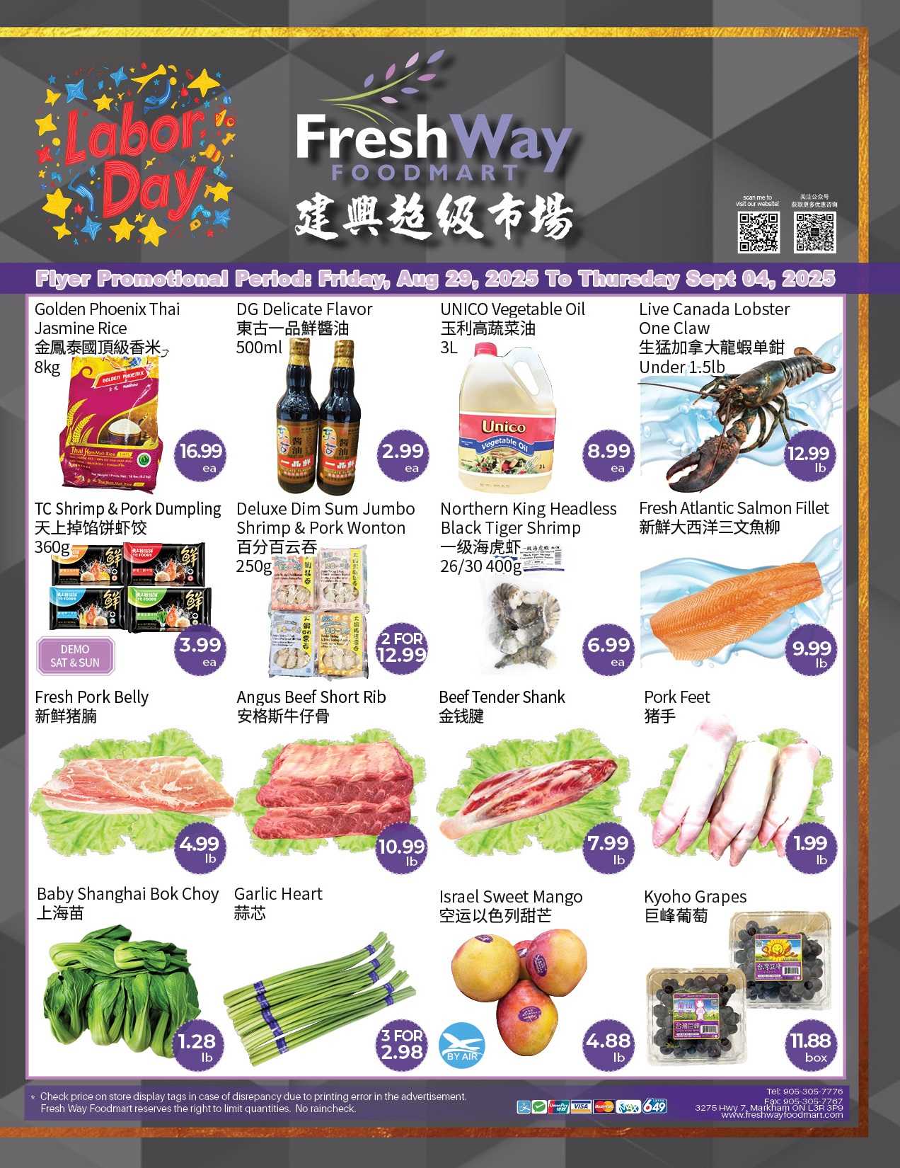 FreshWay Foodmart Flyer August 29 to September 4