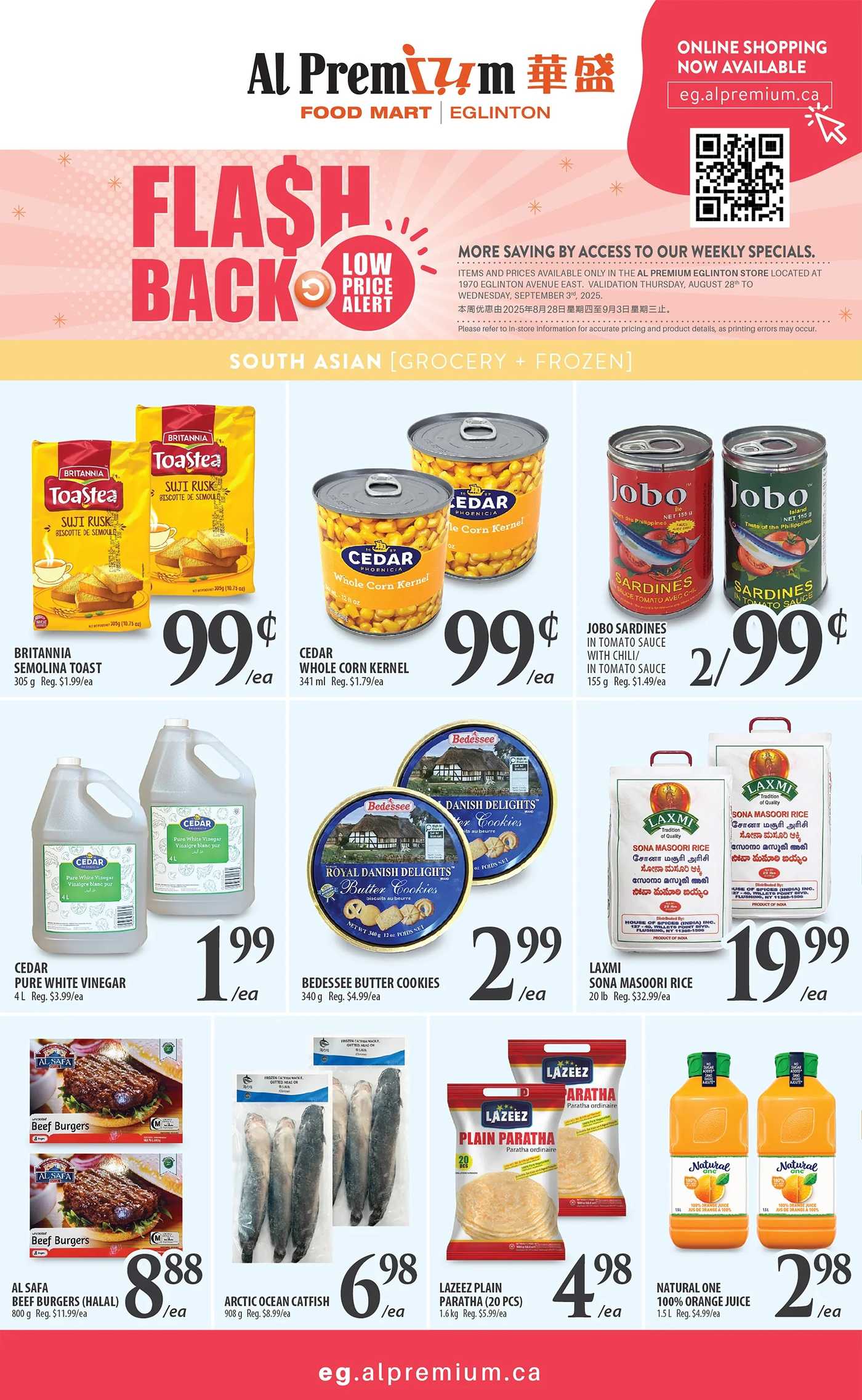 Al Premium Food Mart (Eglinton Ave.) Flyer August 28 to September 3