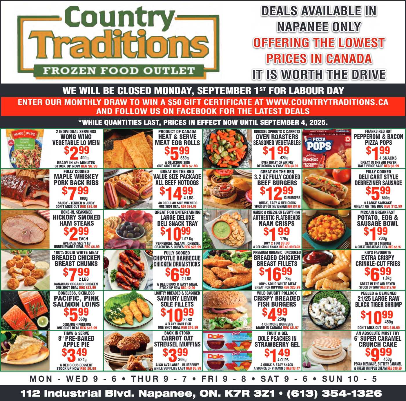 Country Traditions Flyer August 28 to September 4