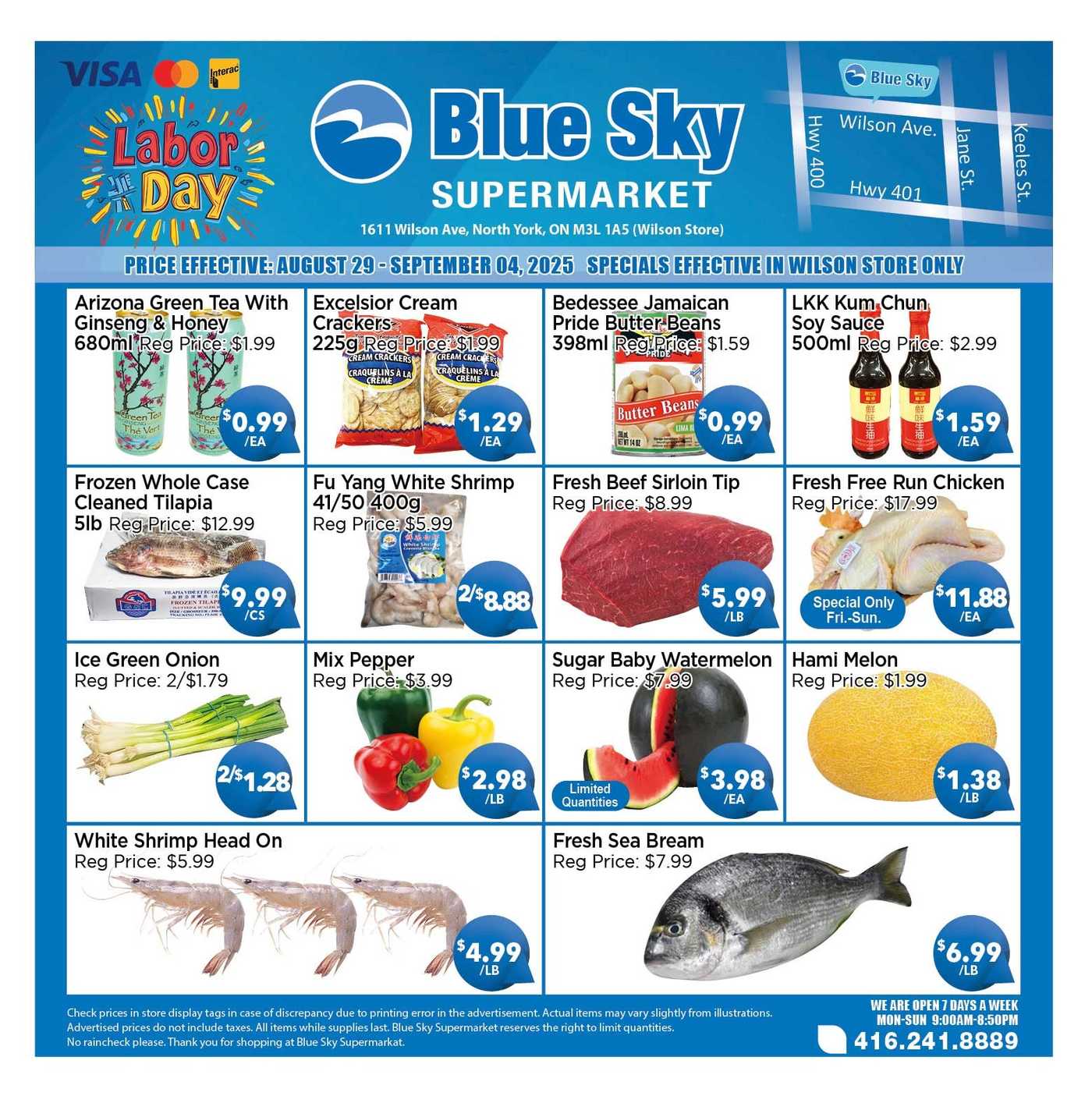 Blue Sky Supermarket (North York) Flyer August 29 to September 4