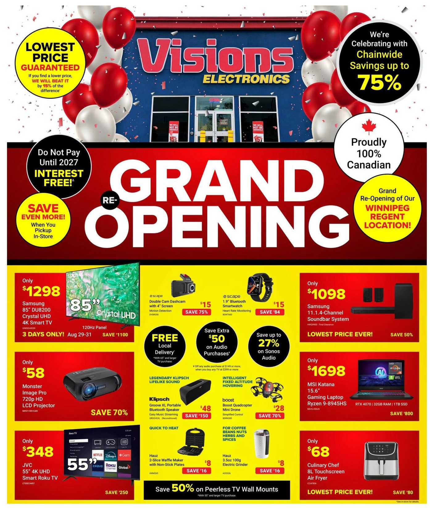 Visions Electronics Canada Flyers