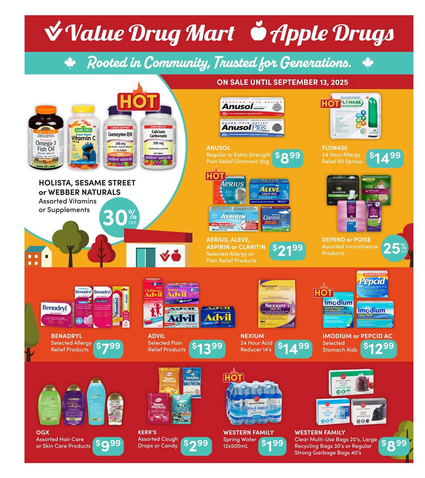 Apple Drugs Flyer August 31 to September 13