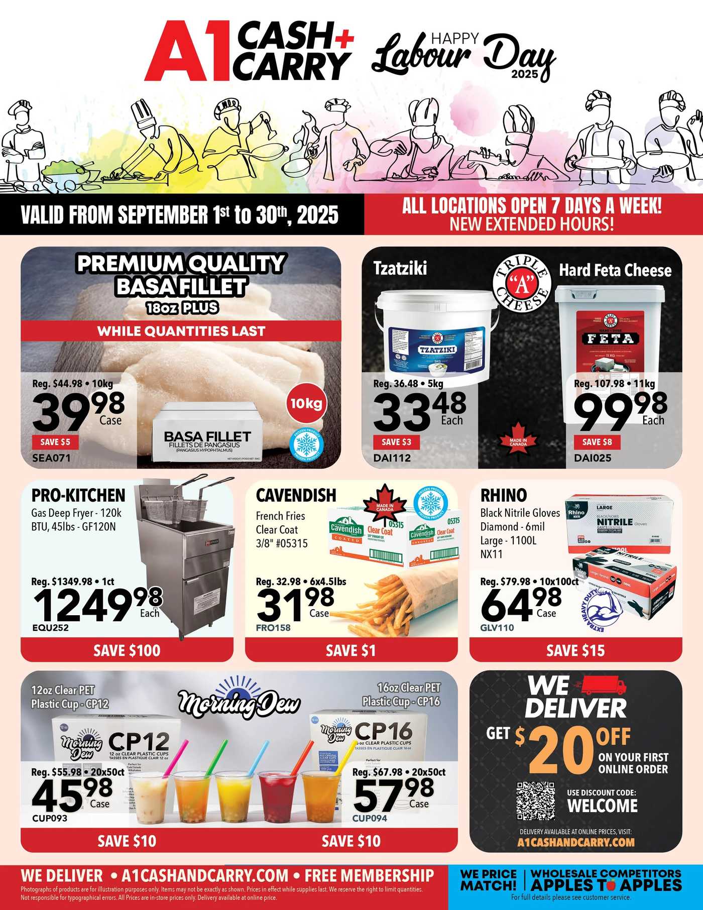 A-1 Cash and Carry Flyer September 1 to 30