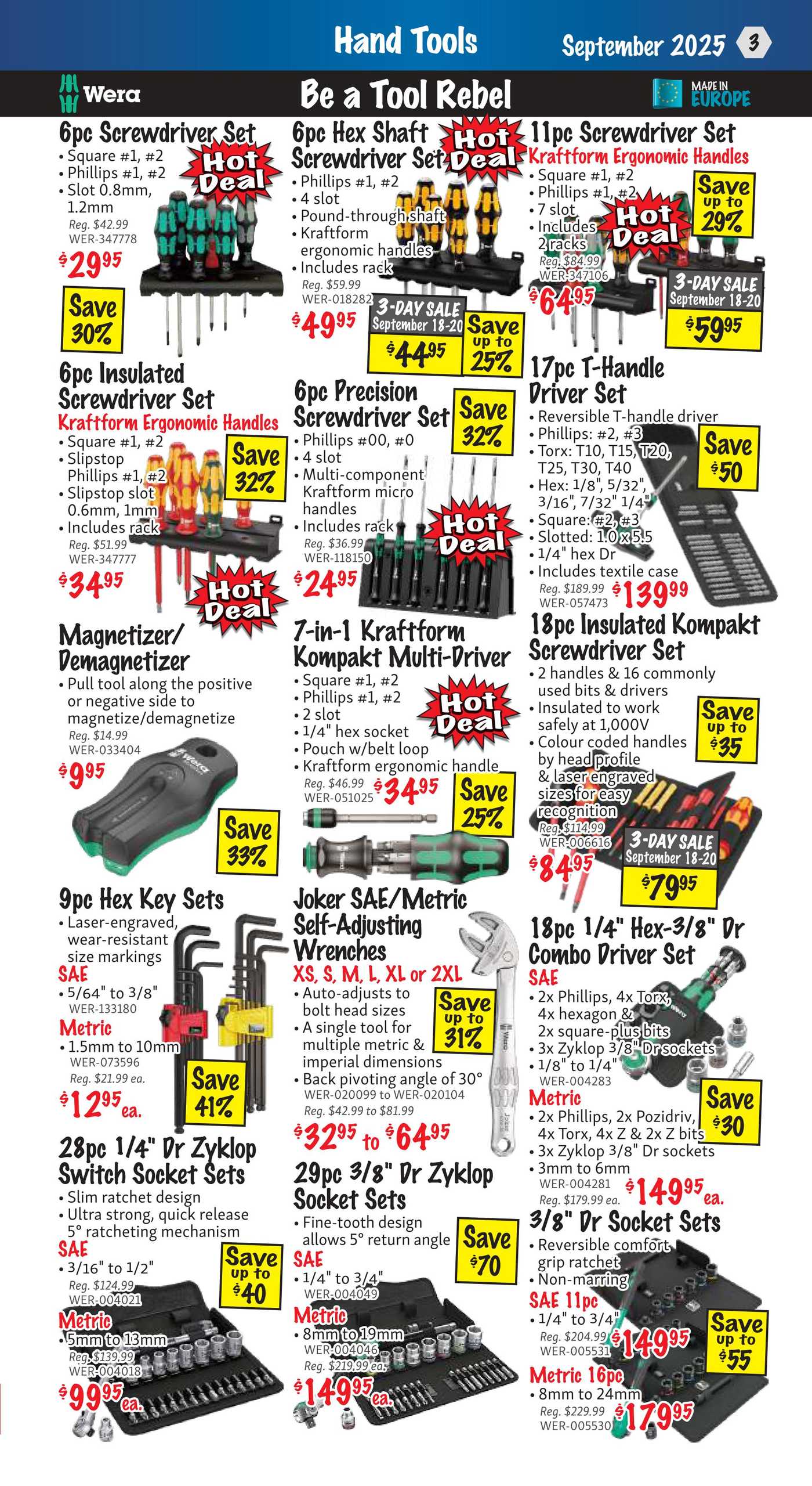 KMS Tools and Equipment Flyer September 1 to 30