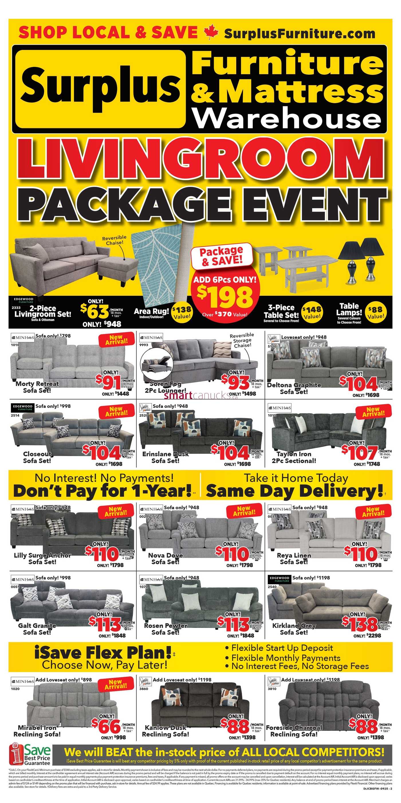 Surplus Furniture & Mattress Warehouse (St. John's, Corner Brook, Grand Falls Windsor) Flyer ...