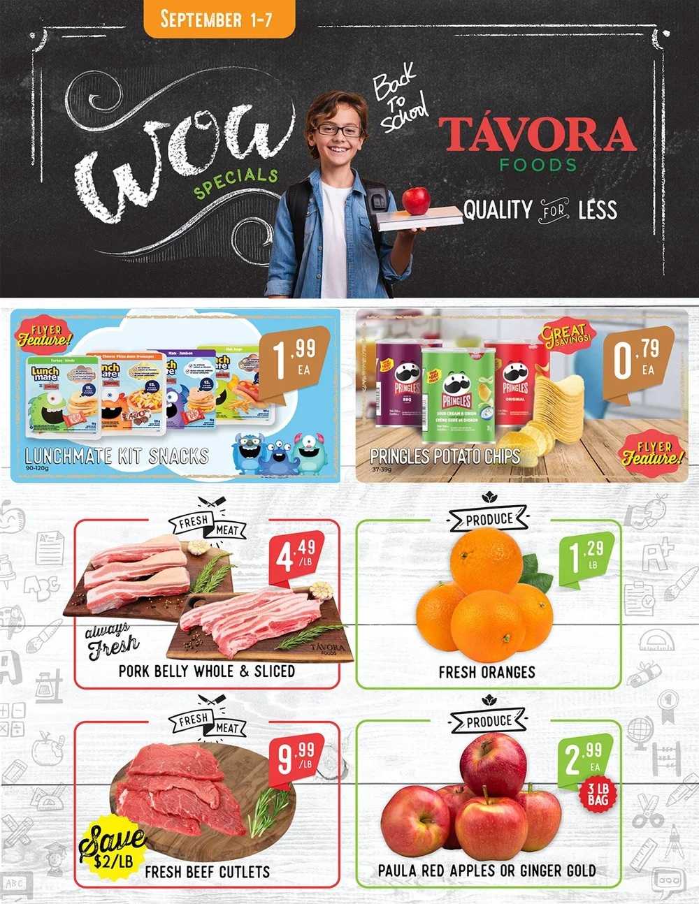Tavora Foods Flyer September 1 to 7