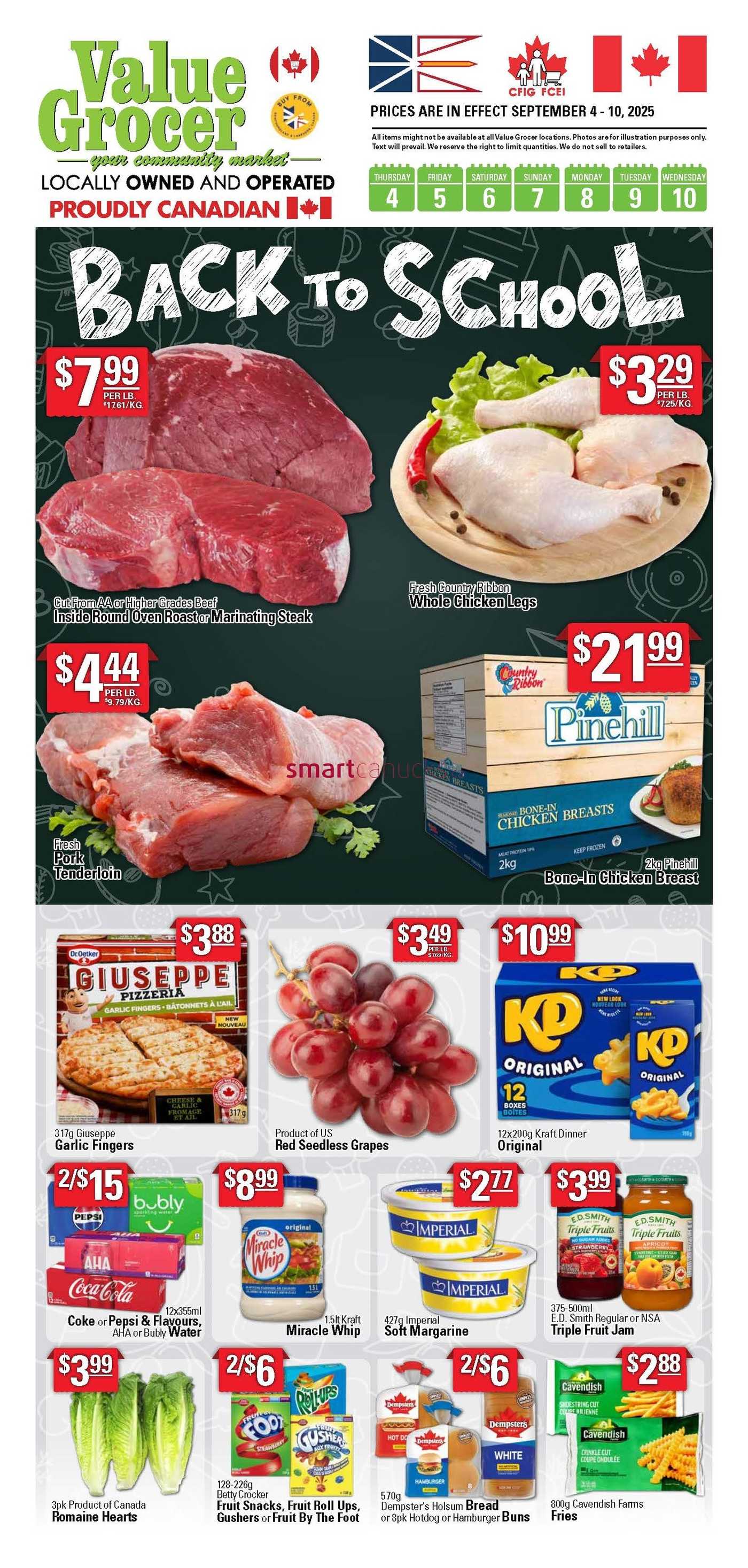 Value Grocer Flyer September 4 to 10