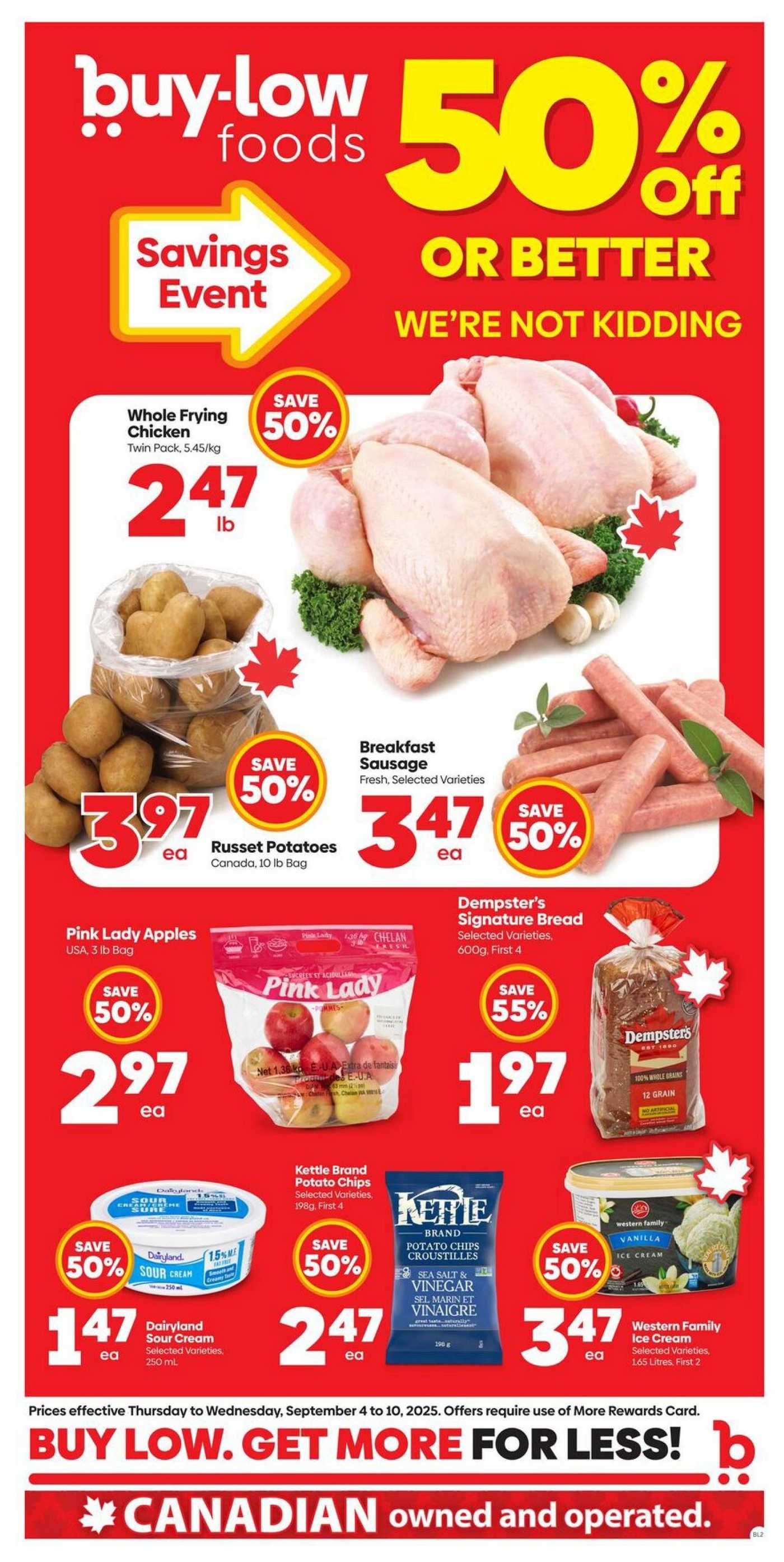 Buy-Low Foods Flyer September 4 to 10