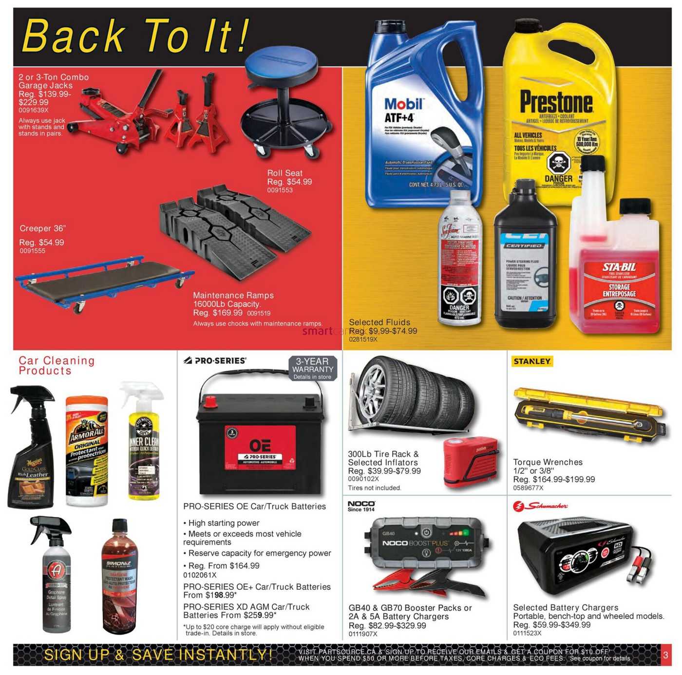 PartSource Flyer September 4 to 10