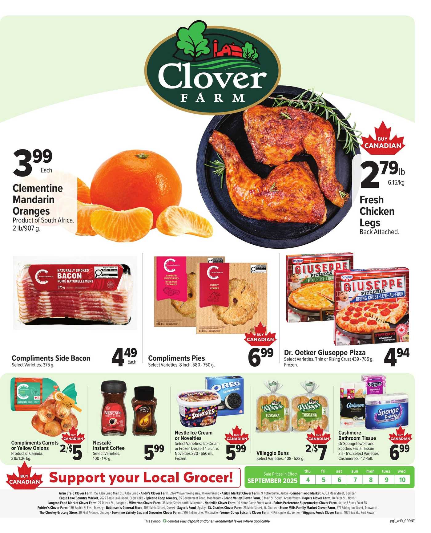 Clover Farm (ON) Flyer September 4 to 10