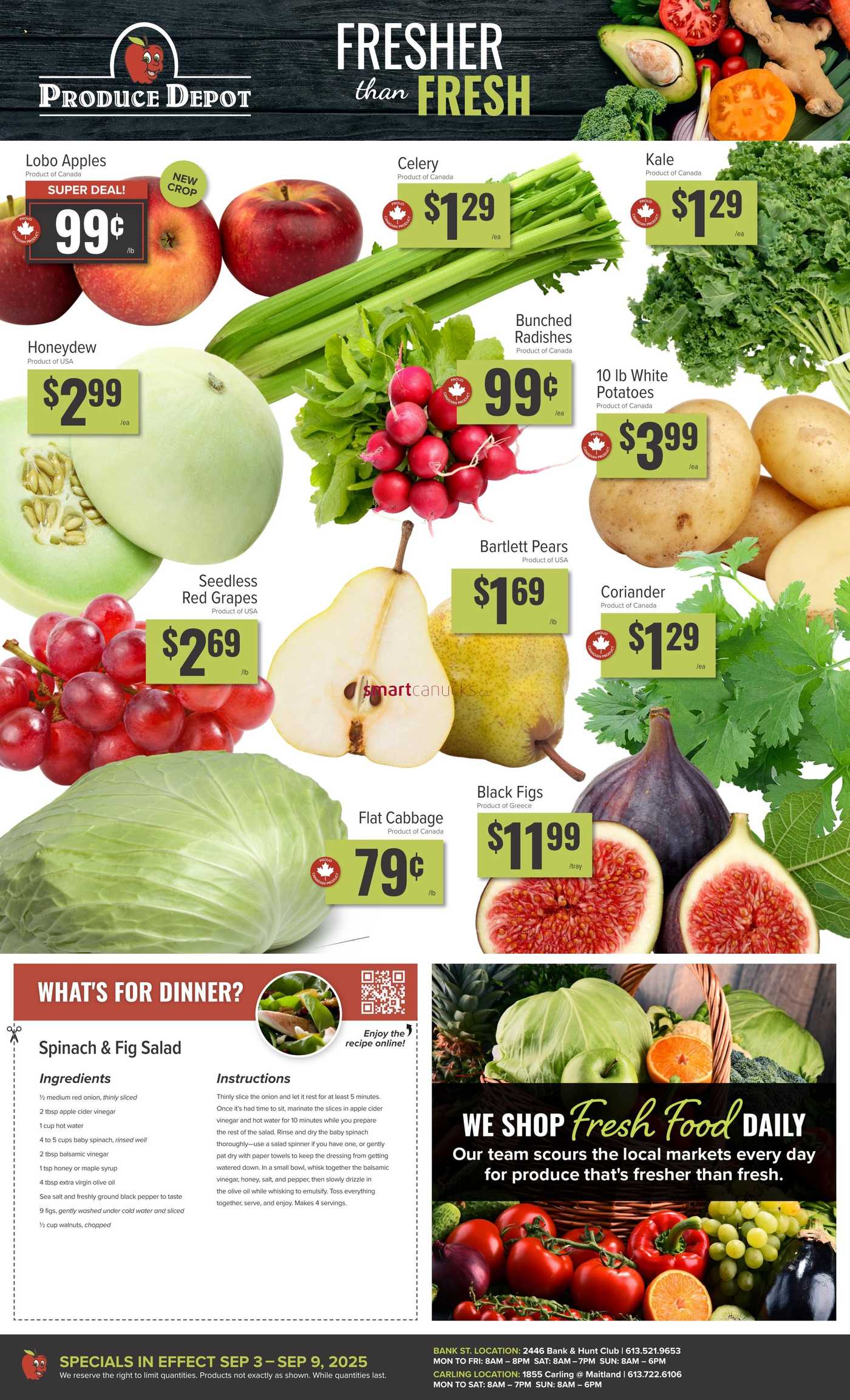 Produce Depot Flyer September 3 to 9
