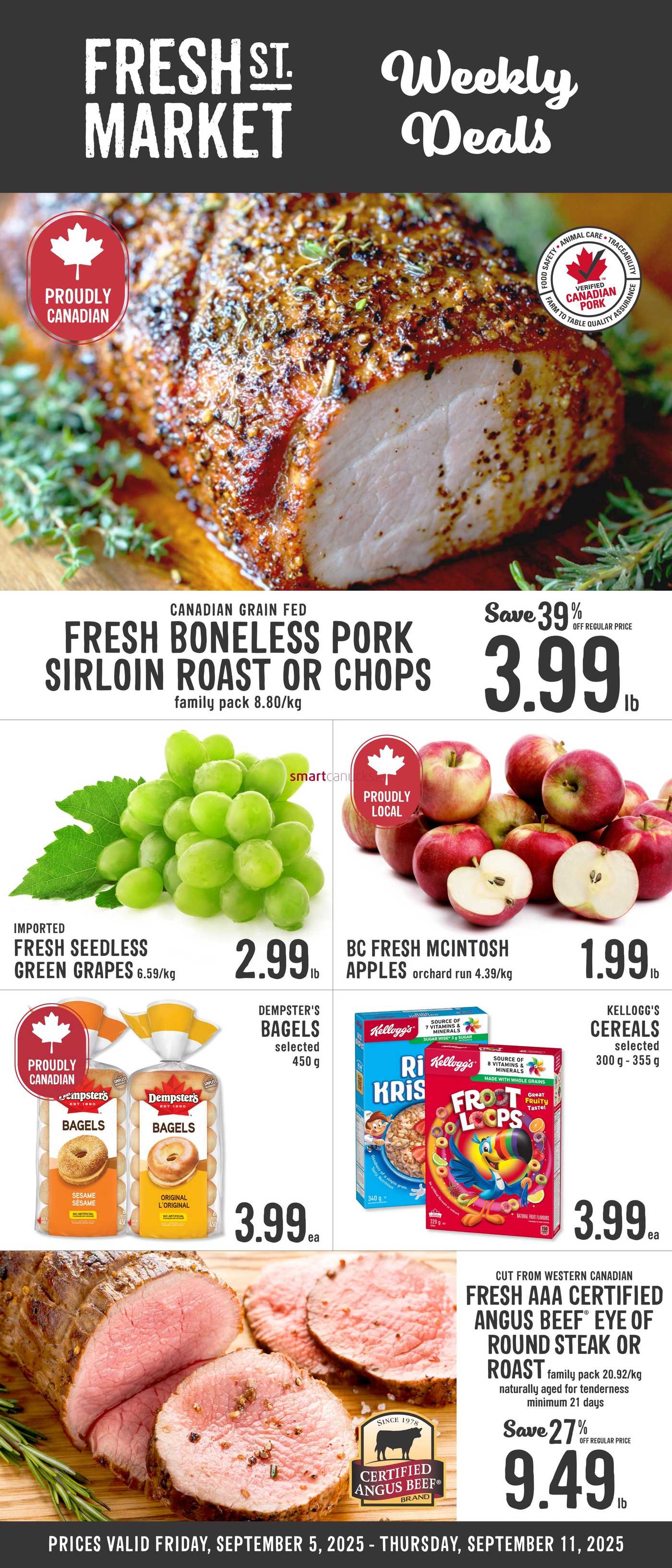 Fresh St. Market Flyer September 5 to 11