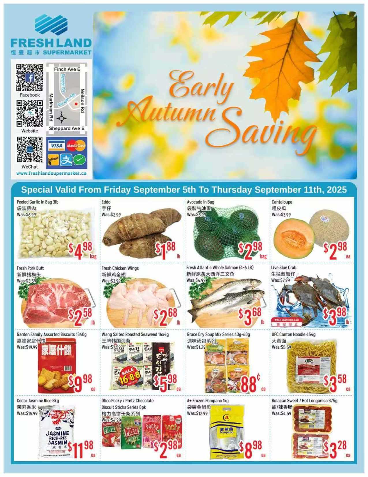 FreshLand Supermarket Flyer September 5 to 11