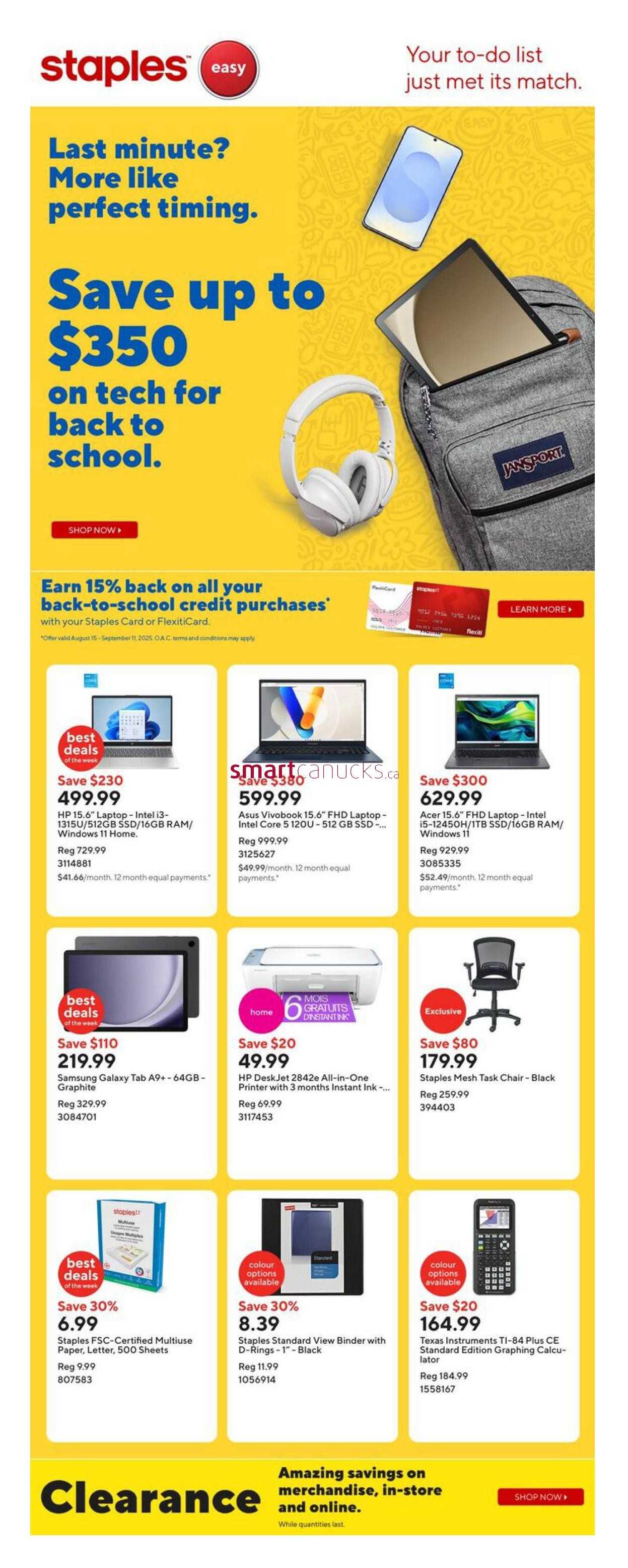 Staples Canada Flyers