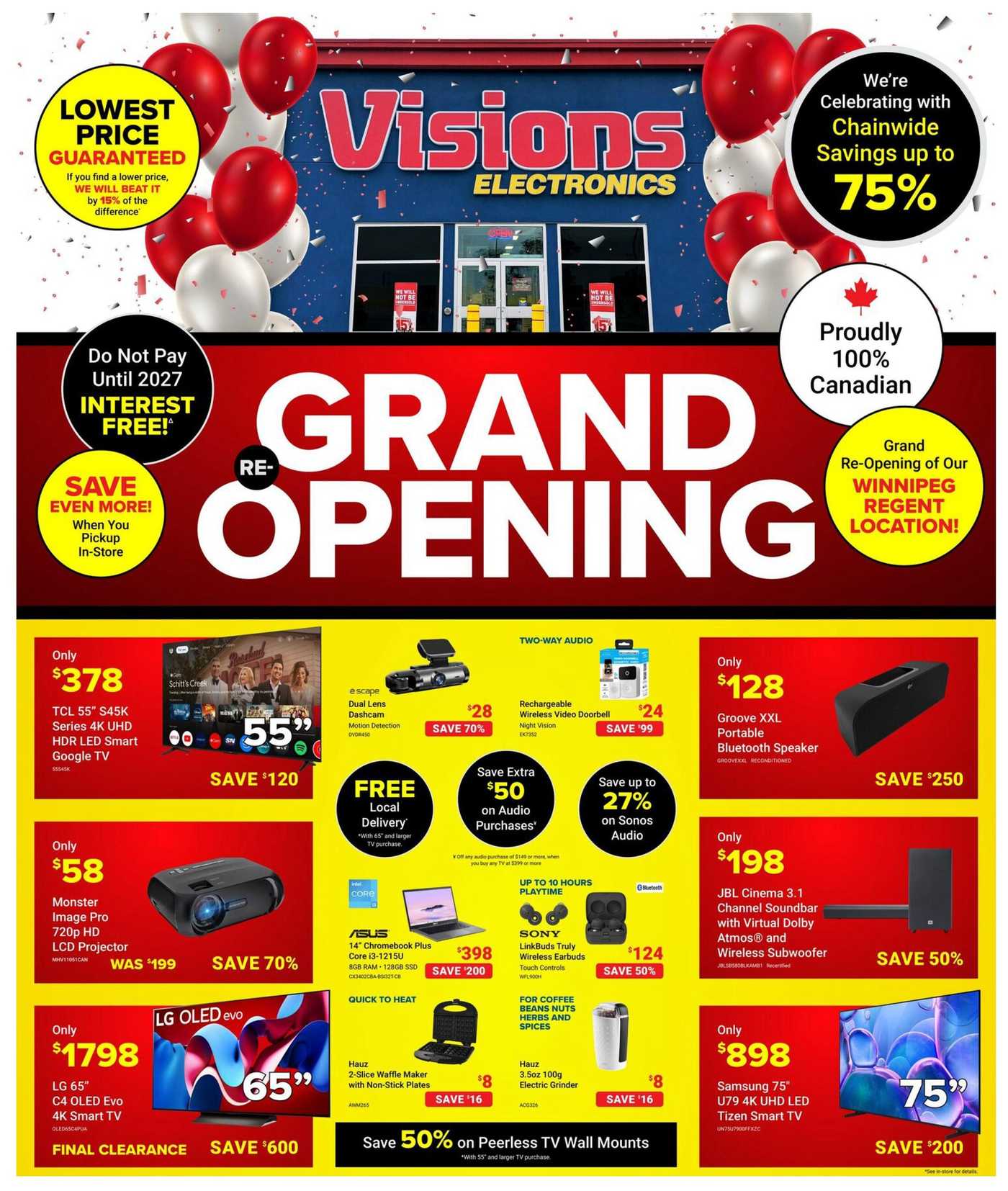 Visions Electronics Canada Flyers