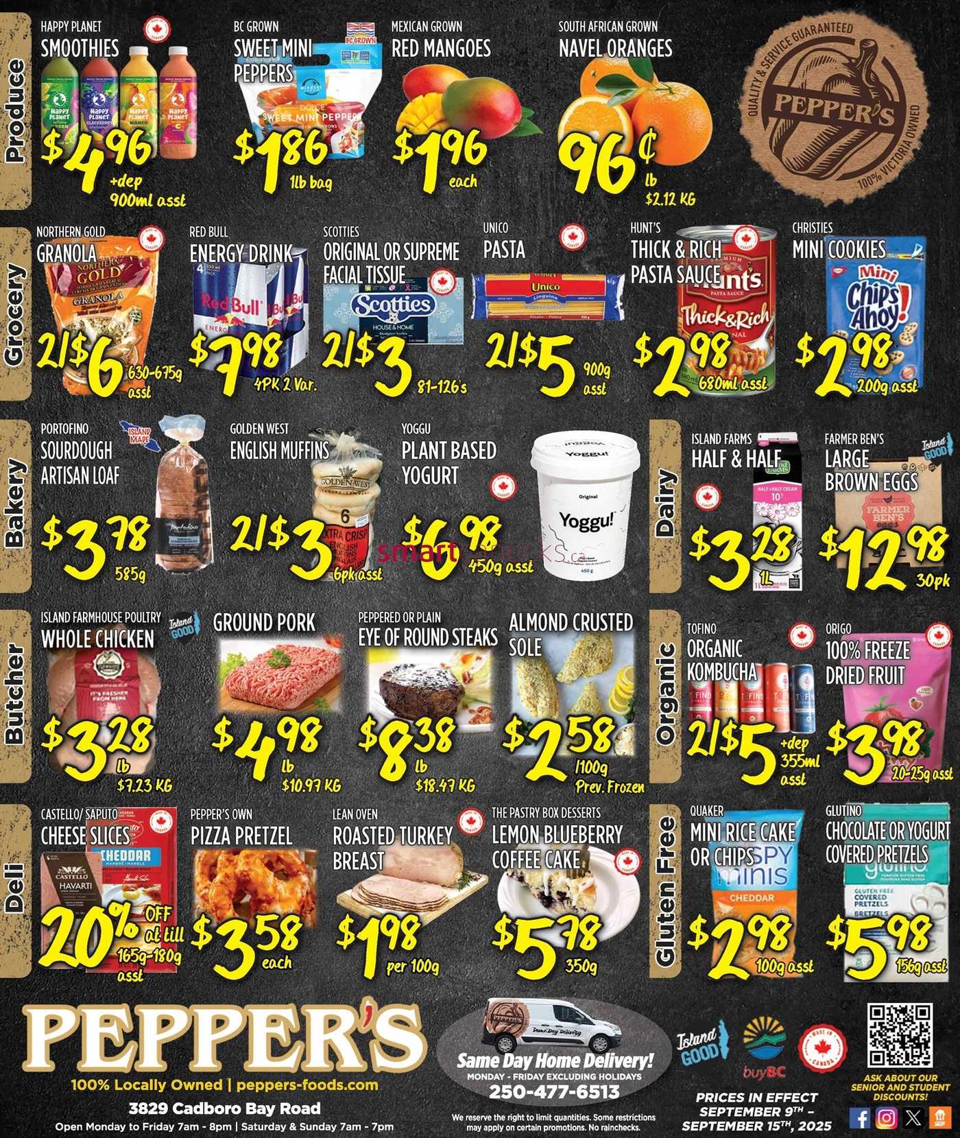Pepper's Foods Flyer September 9 to 15