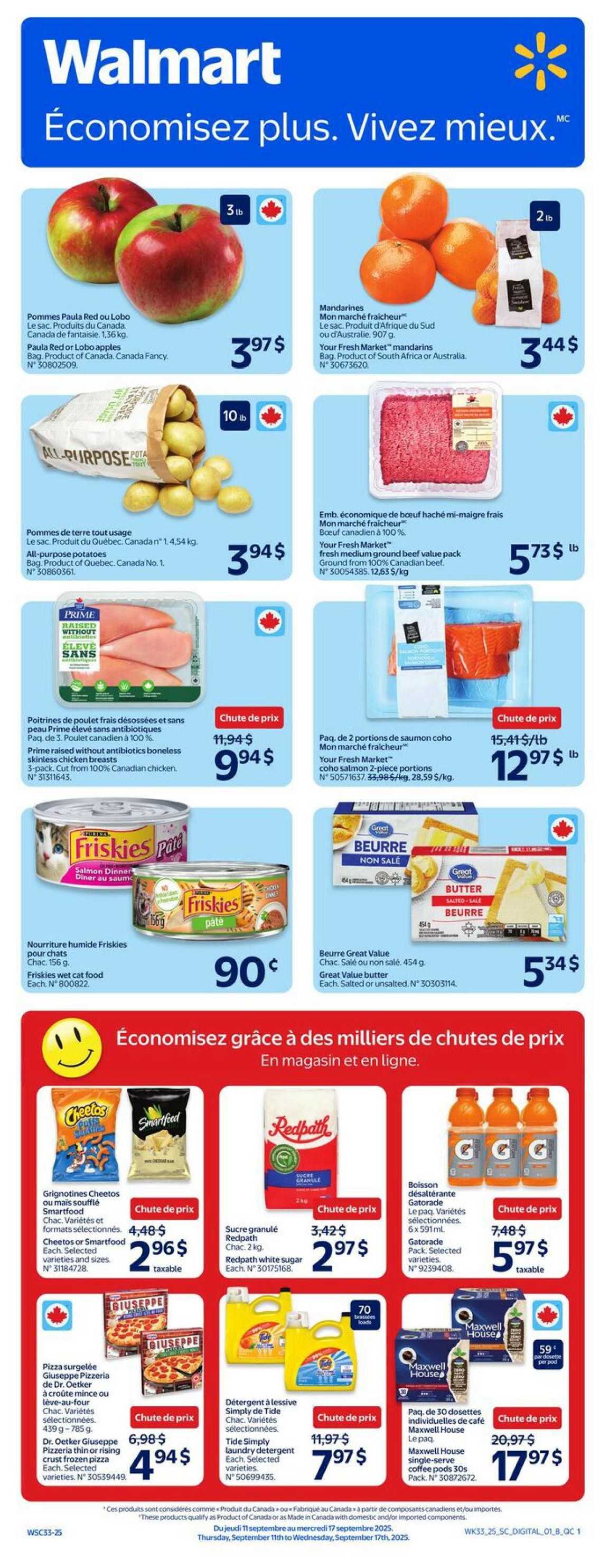 Walmart (QC) Flyer September 11 to 17