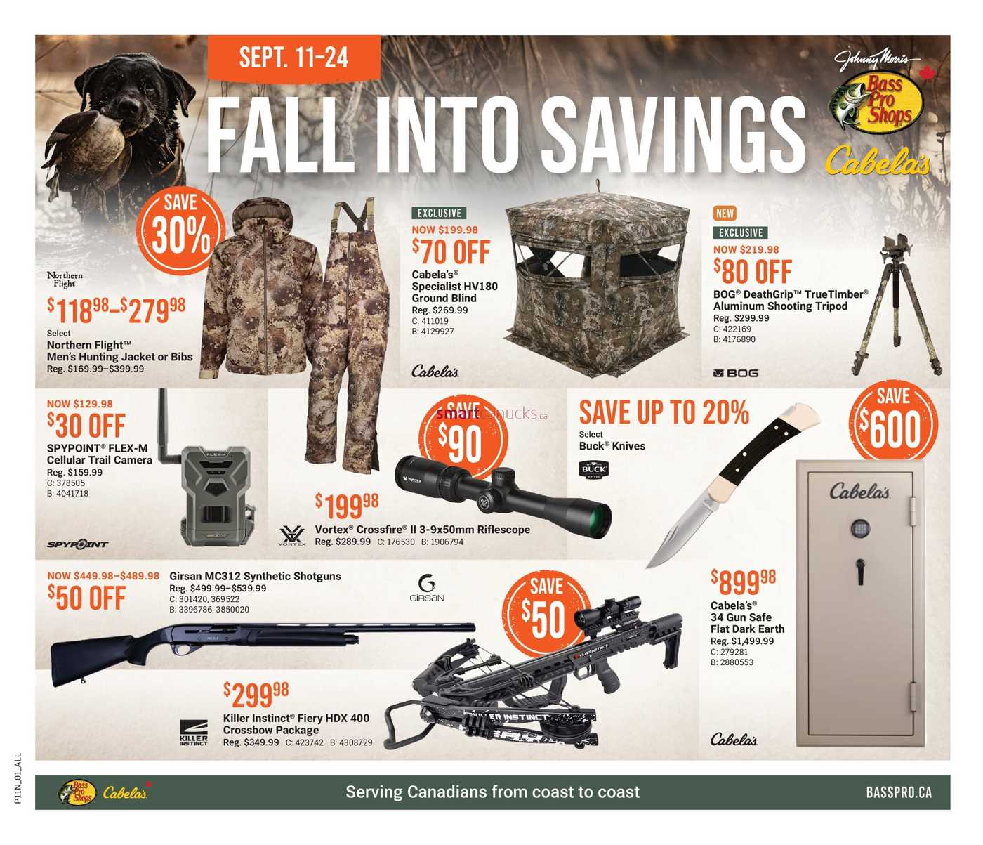 Bass Pro Shops Flyer September 11 to 24