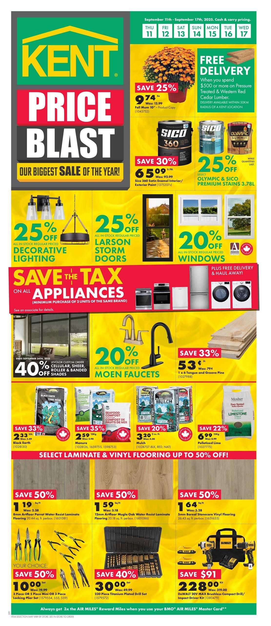 Kent Building Supplies Flyer September 11 to 17