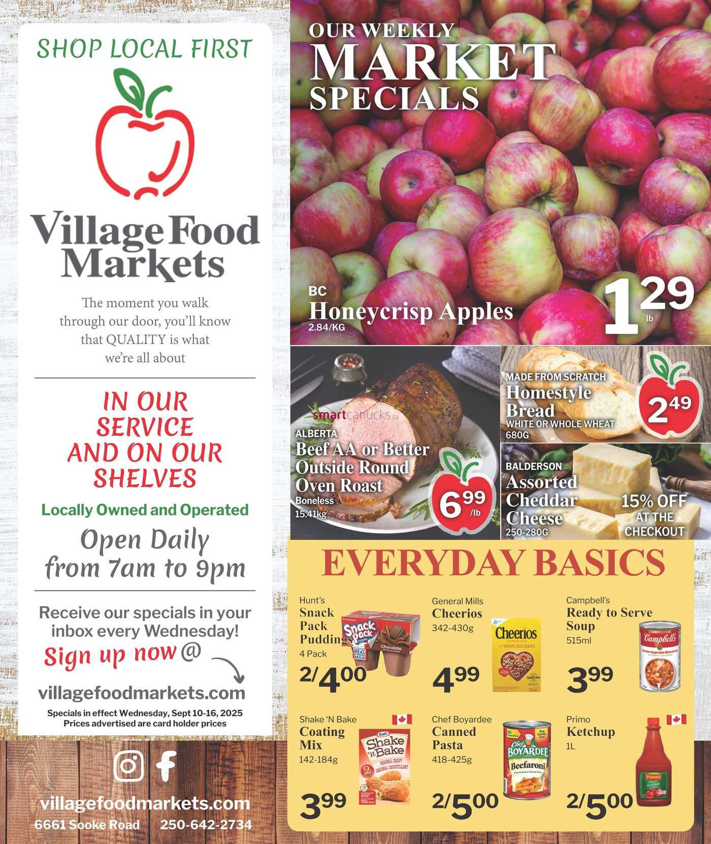 Village Food Markets Flyer September 10 to 16