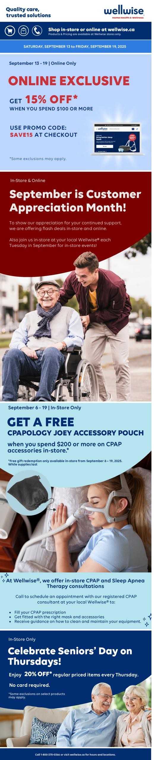 Wellwise By Shoppers Flyer September 13 to 19