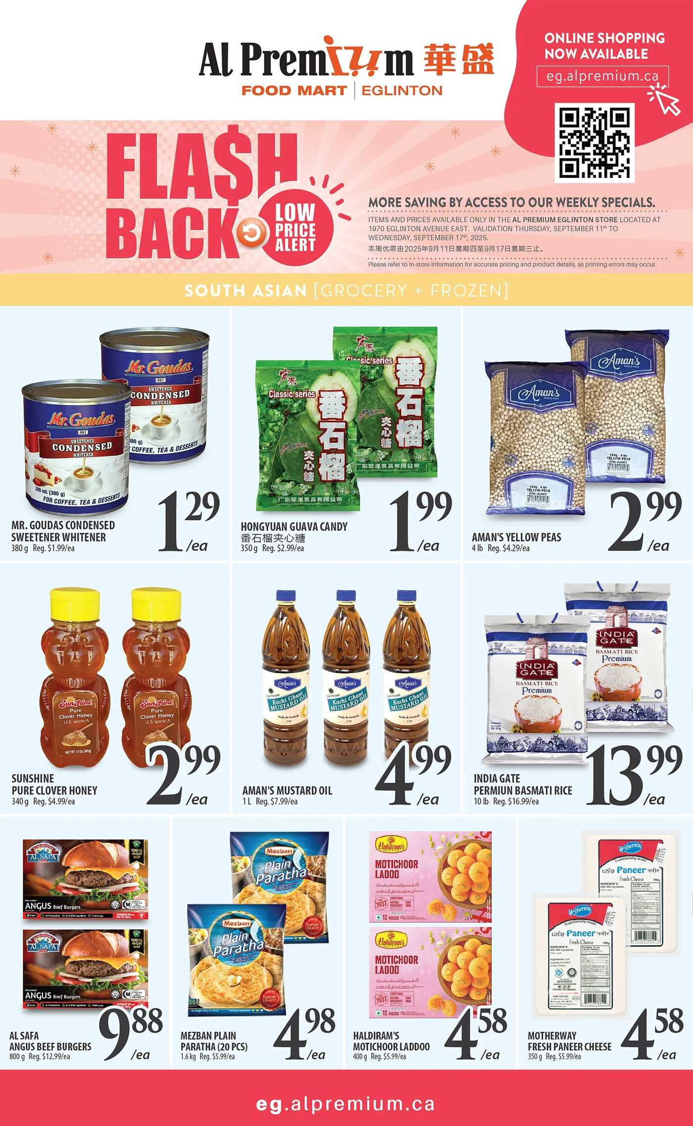 Al Premium Food Mart (Eglinton Ave.) Flyer September 11 to 17