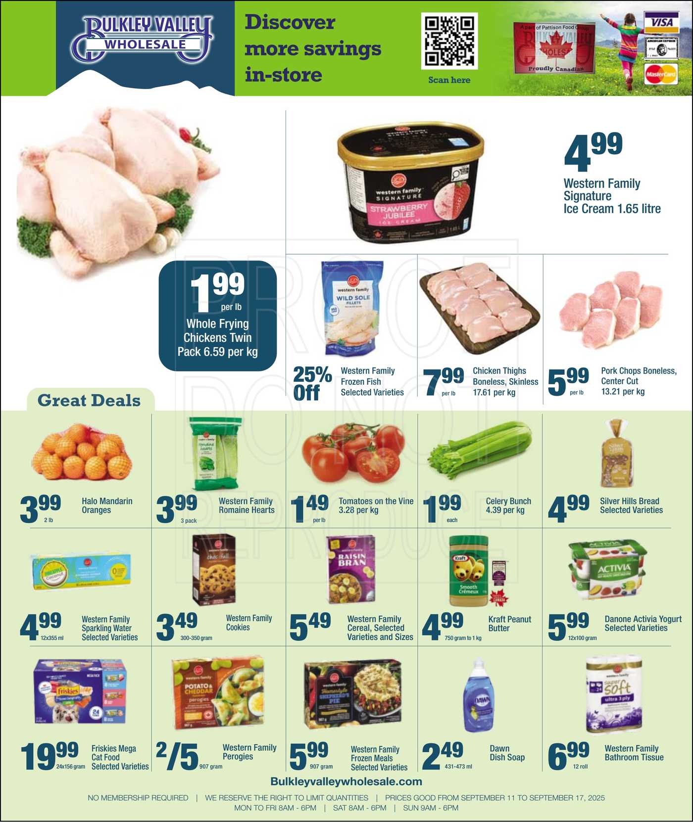 Bulkley Valley Wholesale Flyer September 11 to 17