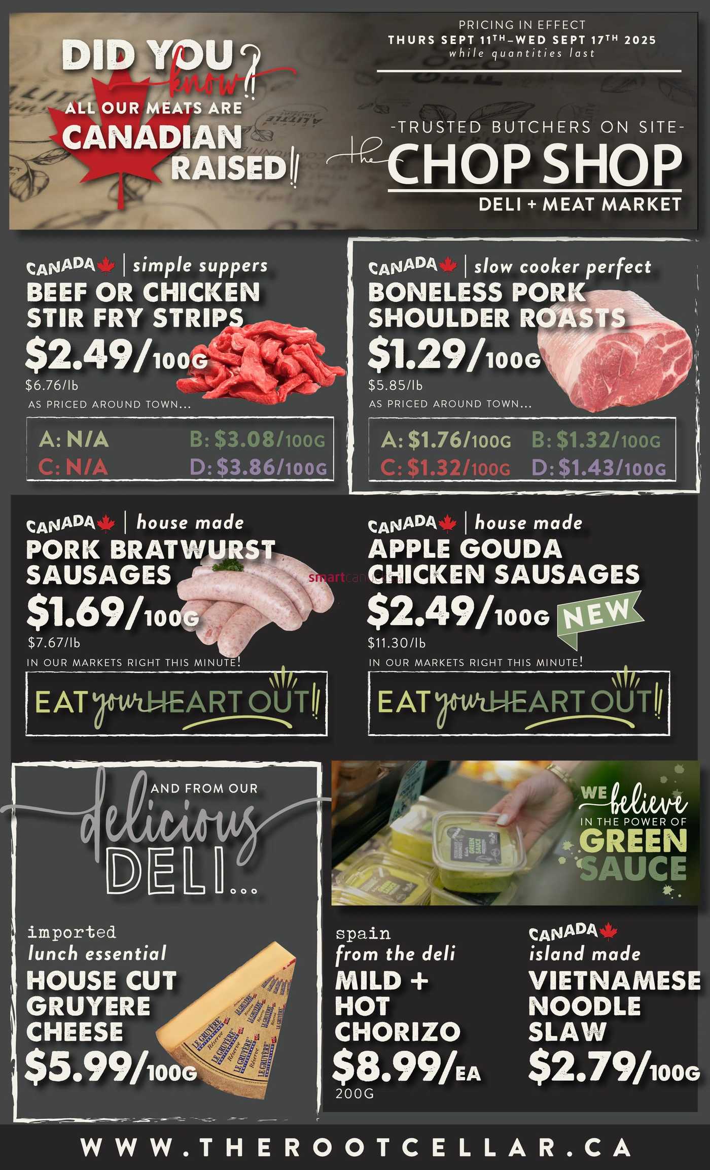 The Root Cellar Flyer September 11 to 17