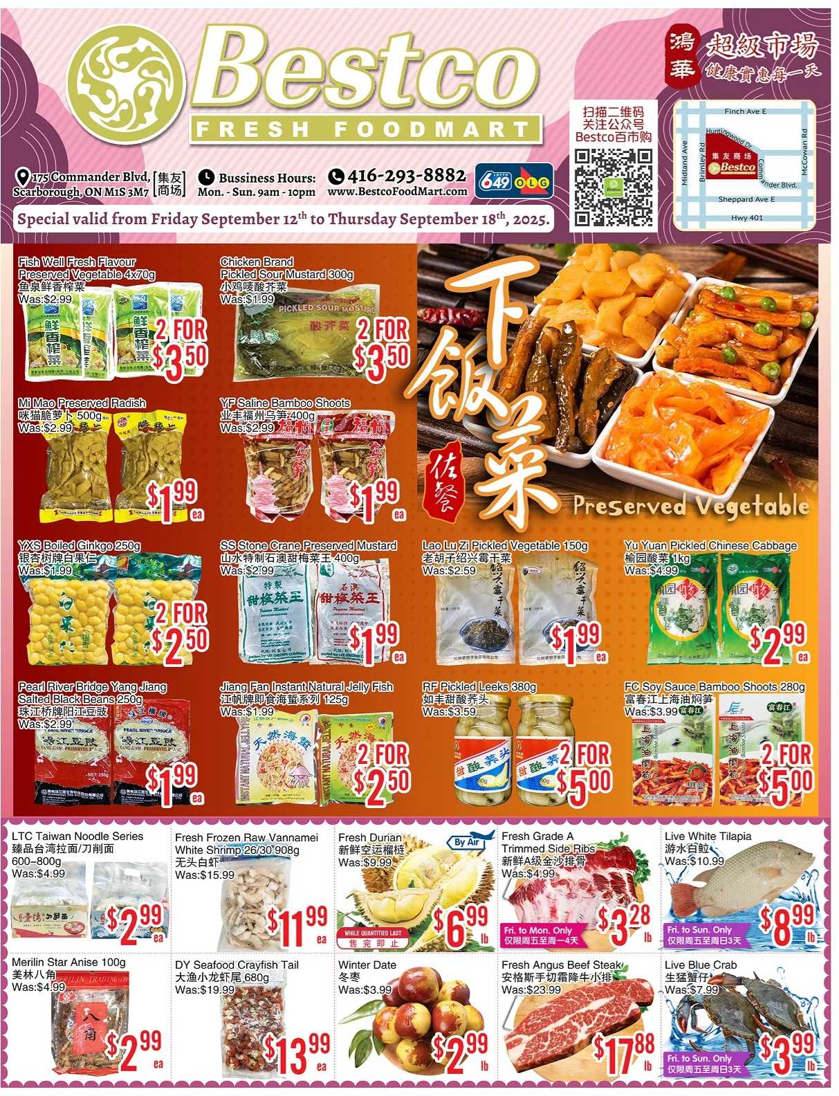 BestCo Food Mart (Scarborough) Flyer September 12 to 18