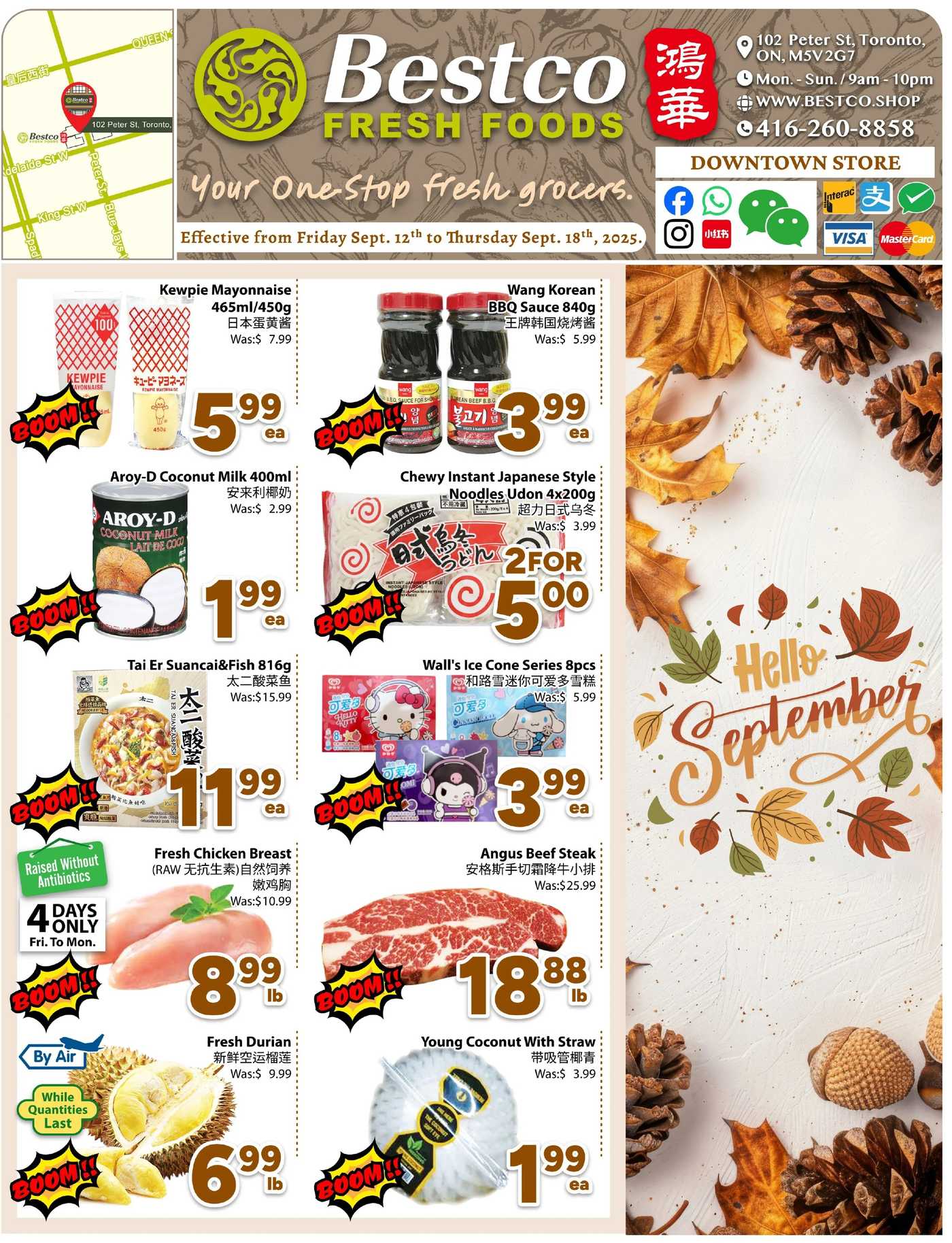 BestCo Food Mart (Downtown Toronto) Flyer September 12 to 18