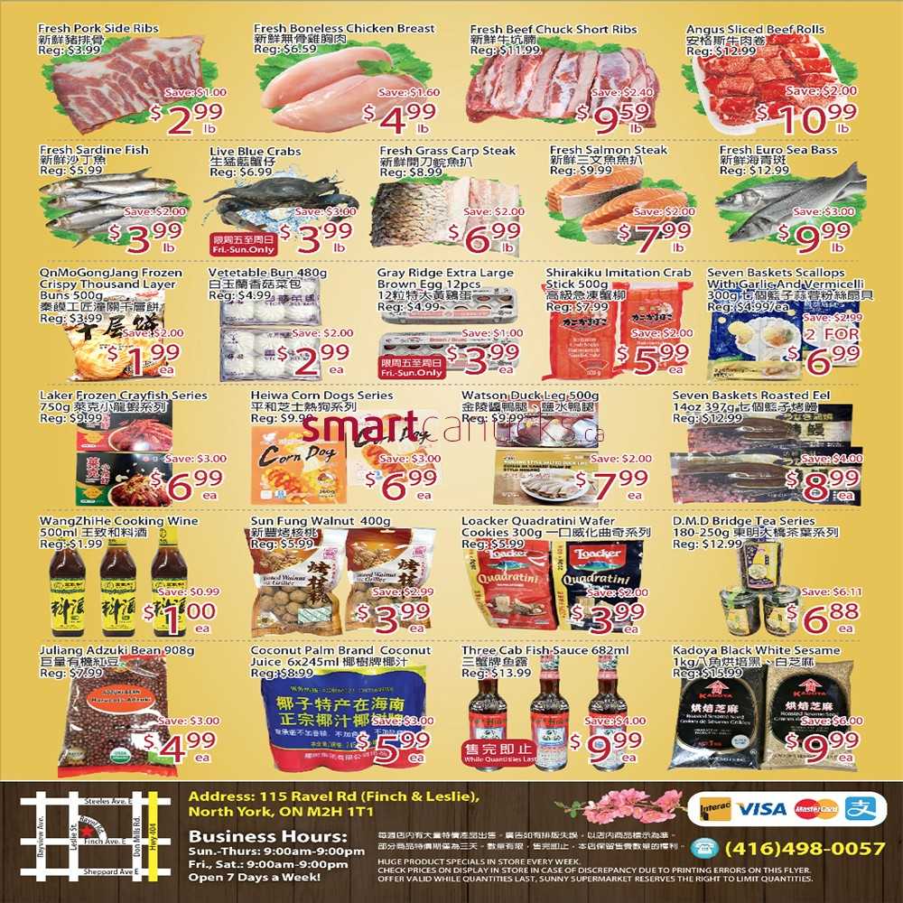 Sunny Supermarket (Leslie) Flyer September 12 to 18