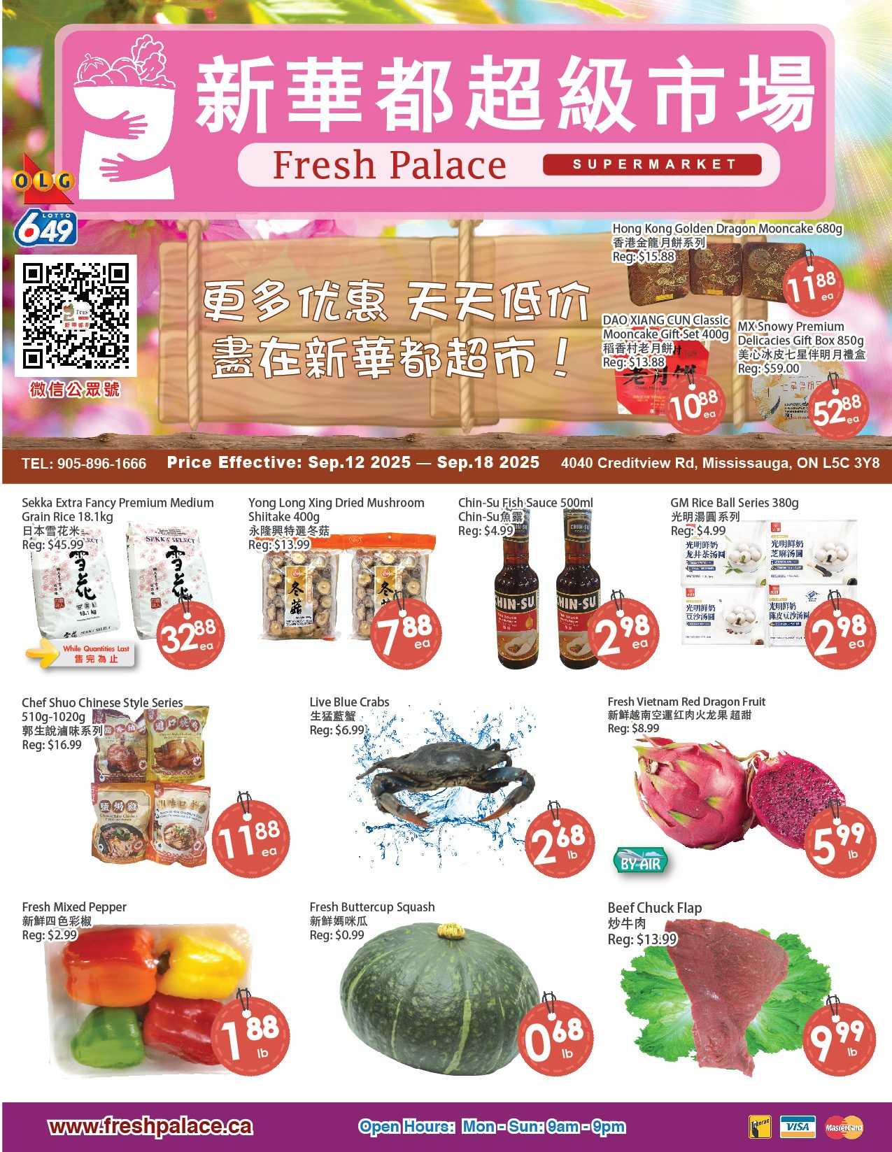 Fresh Palace Supermarket Flyer September 12 to 18