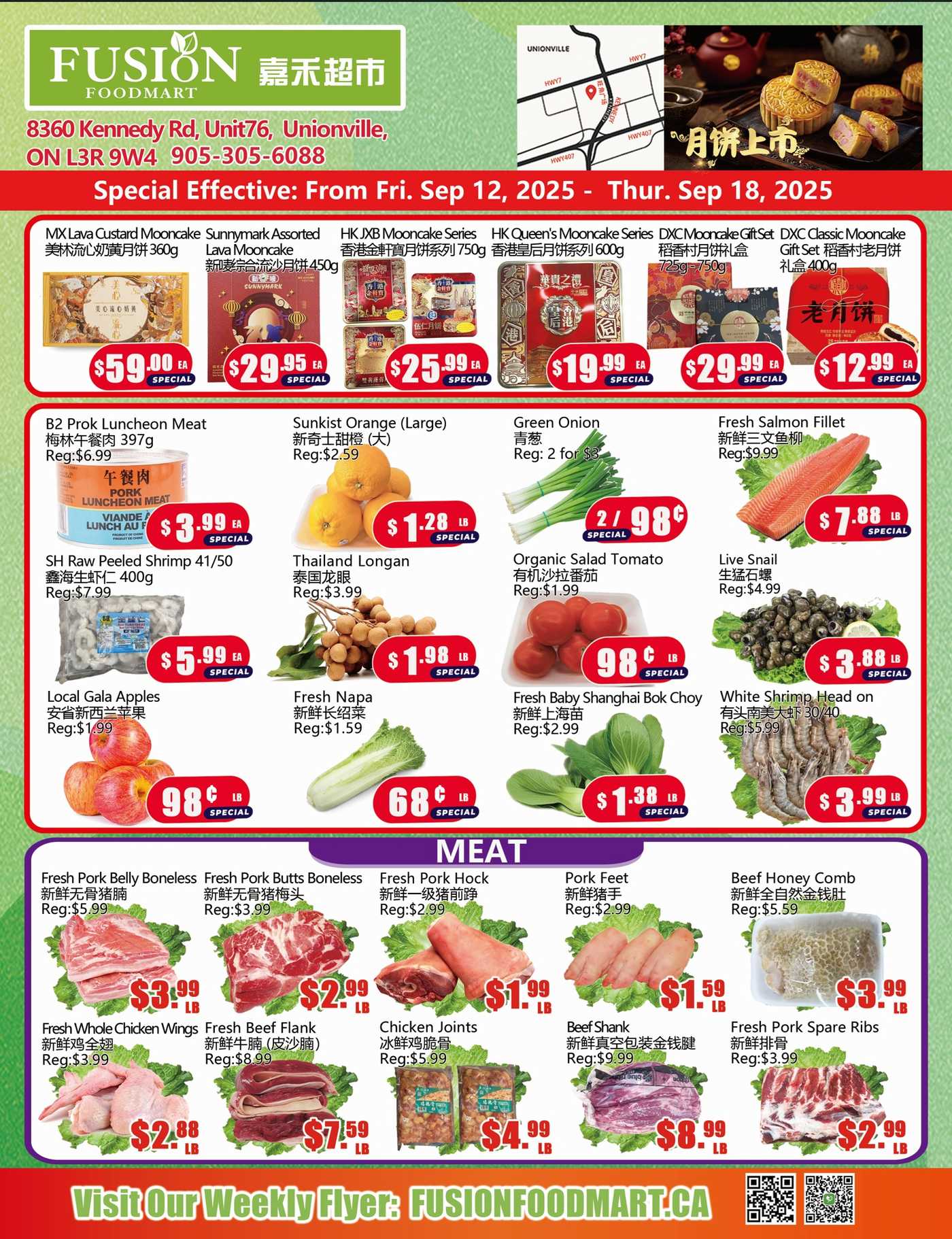 Fusion Supermarket (Unionville) Flyer September 12 to 18