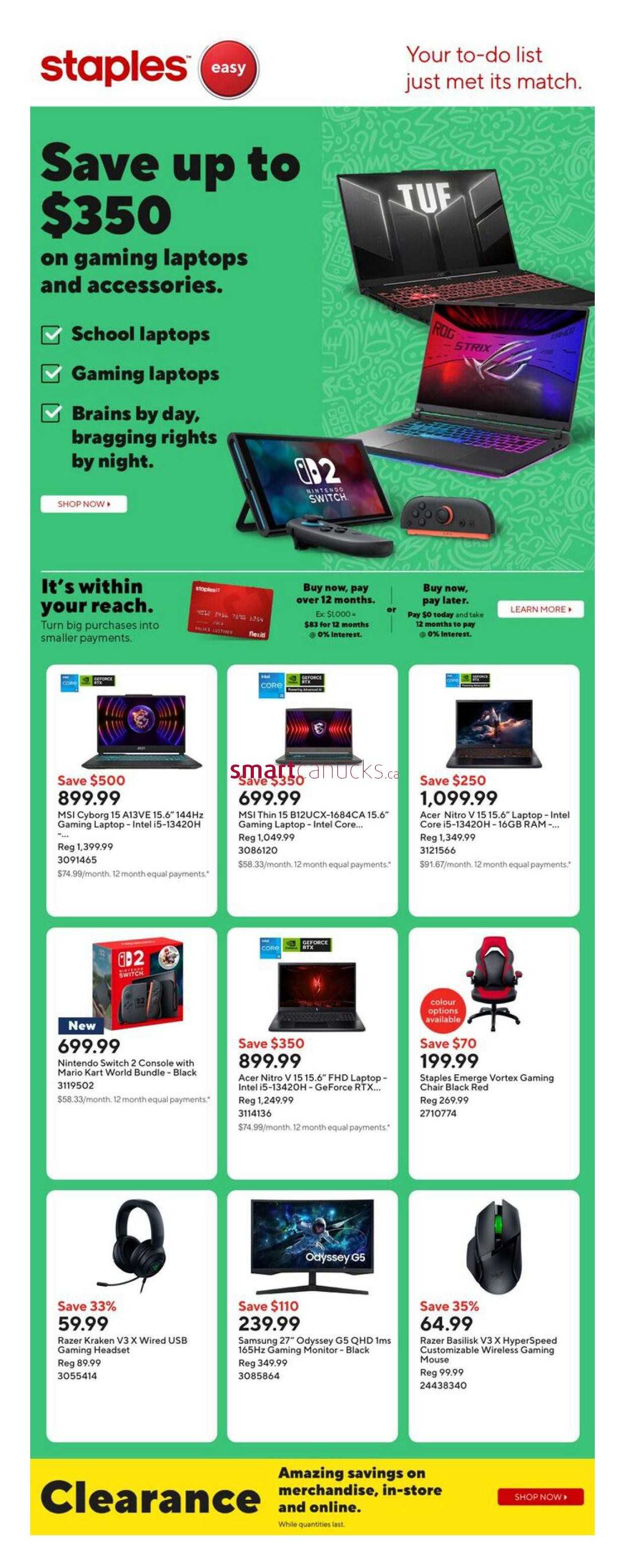 Staples Flyer September 12 to 18