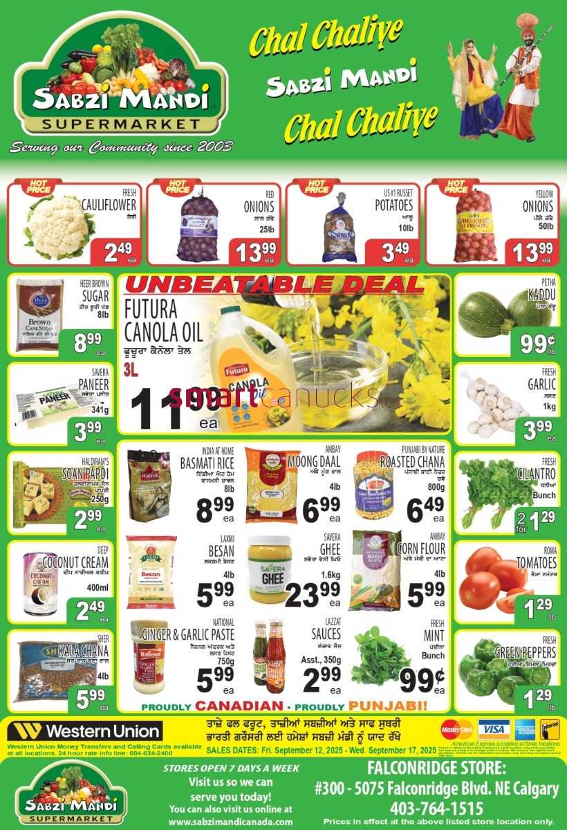 Sabzi Mandi Supermarket (Calgary) Flyer September 12 to 17