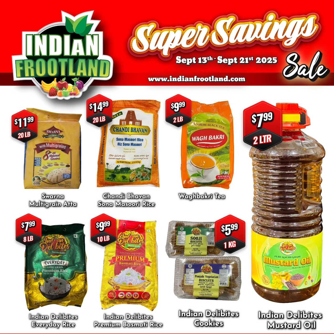 Indian Frootland Flyer September 13 to 21