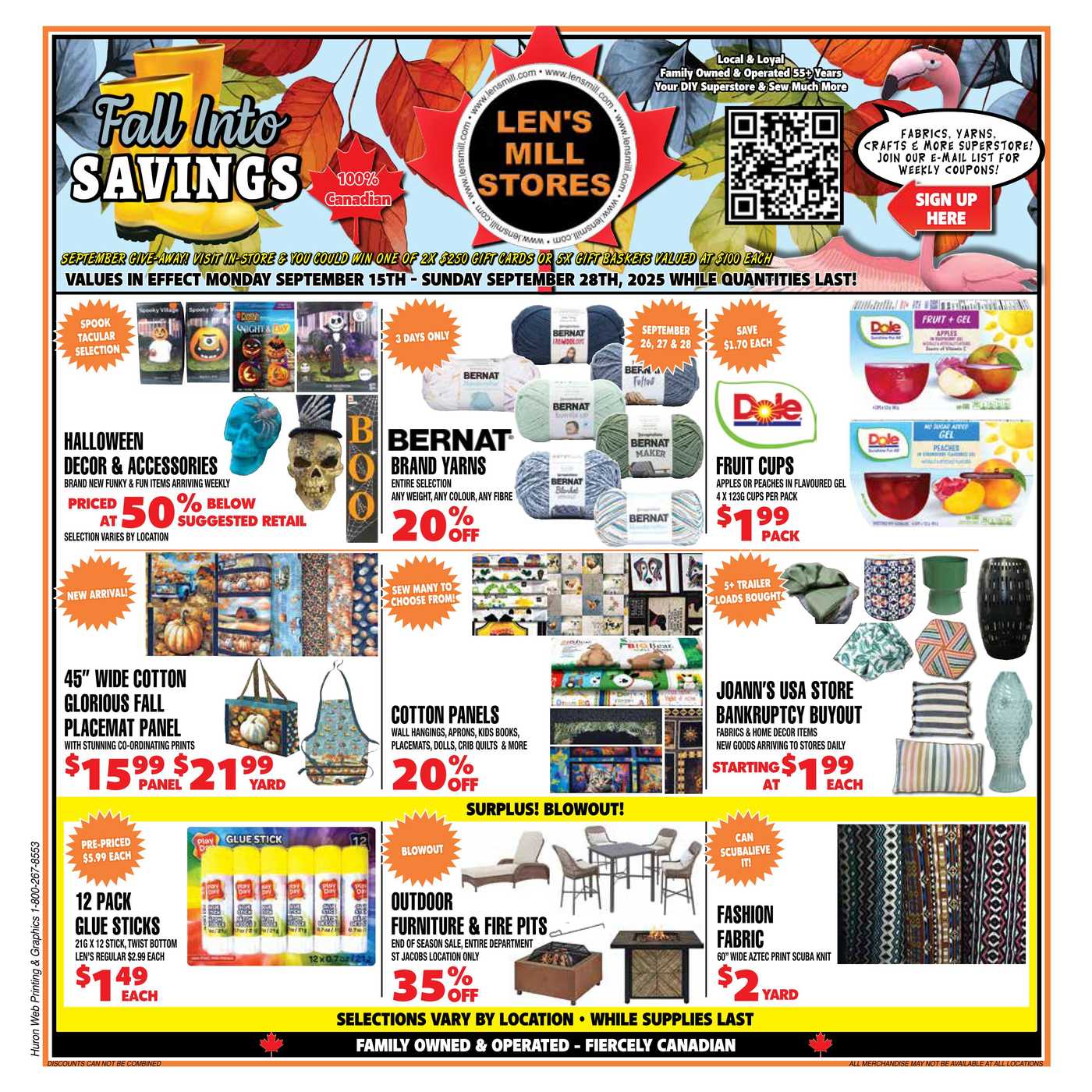 Len's Mill Stores Flyer September 15 to 28