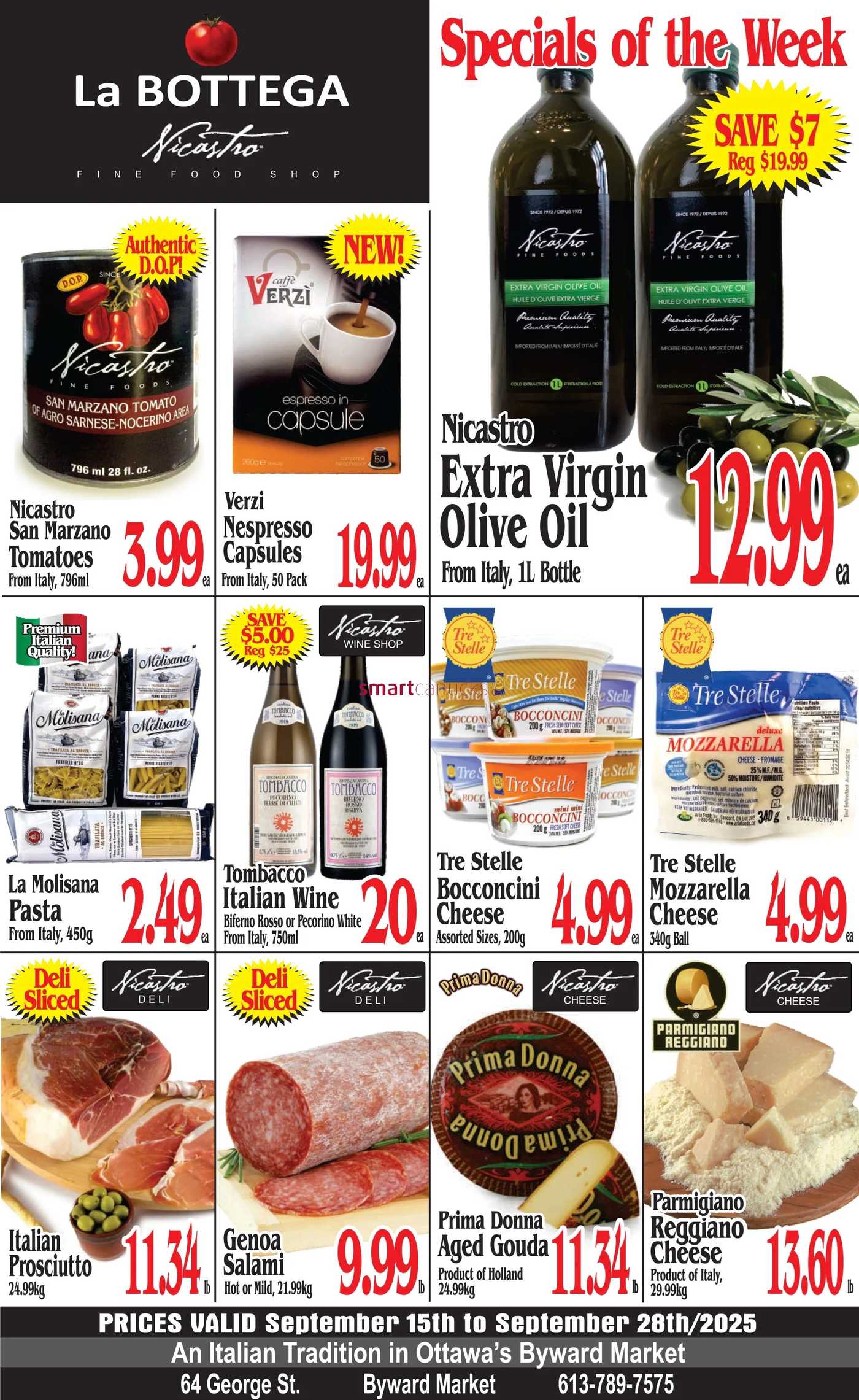 La Bottega Nicastro Fine Foods Flyer September 15 to 28