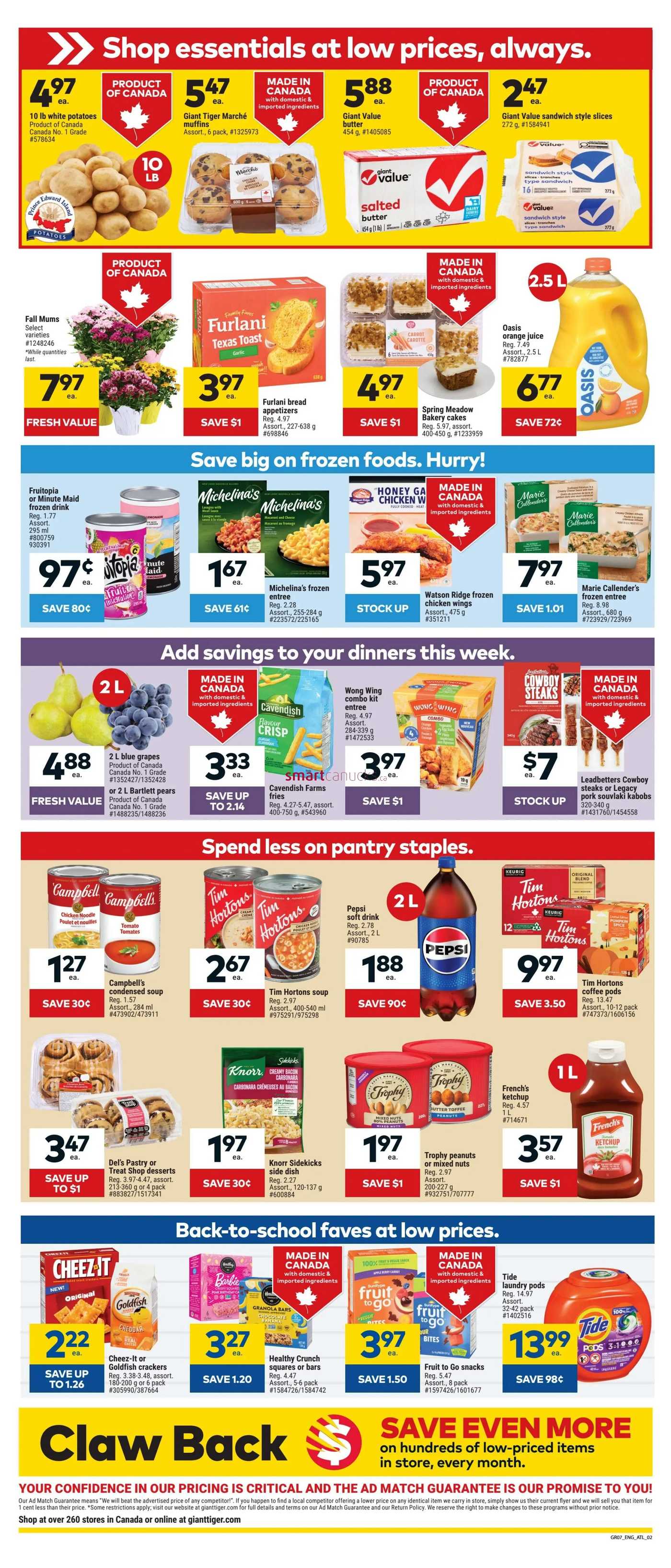 Giant Tiger (Atlantic) Flyer September 17 to 23