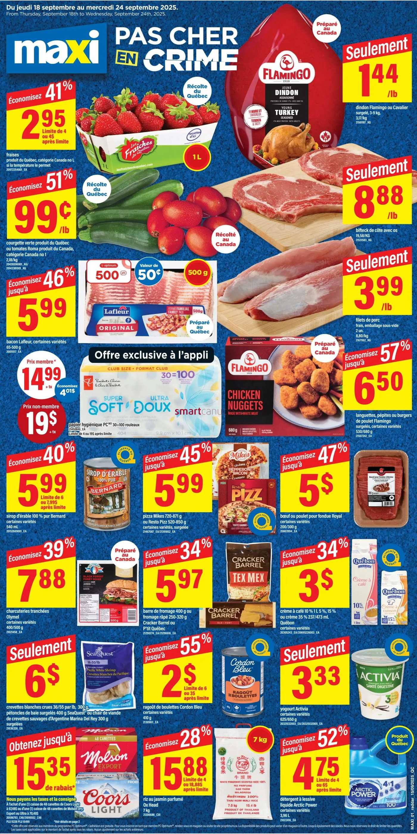 Maxi Flyer September 18 to 24