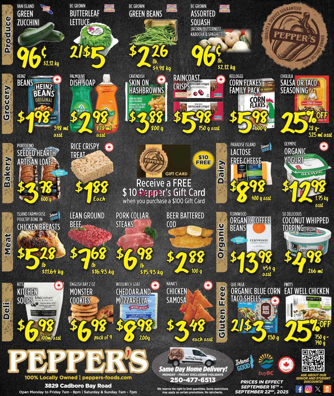 Pepper's Foods Flyer September 16 to 22